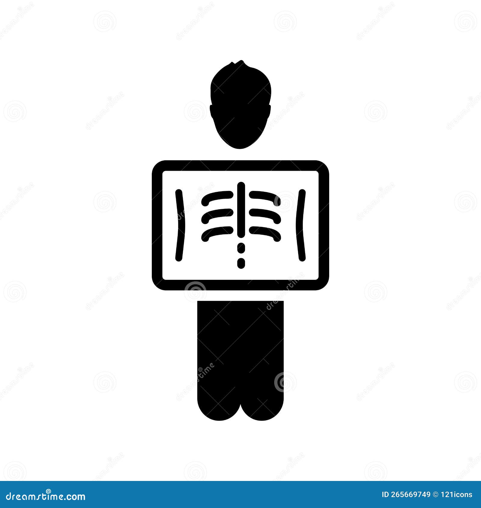 Checkup, Medical, Radiology Icon. Black Vector Graphics Stock ...