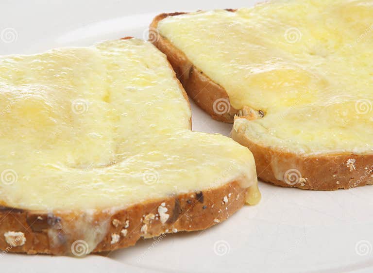 Cheddar Cheese on Toast stock photo. Image of savory - 10964976