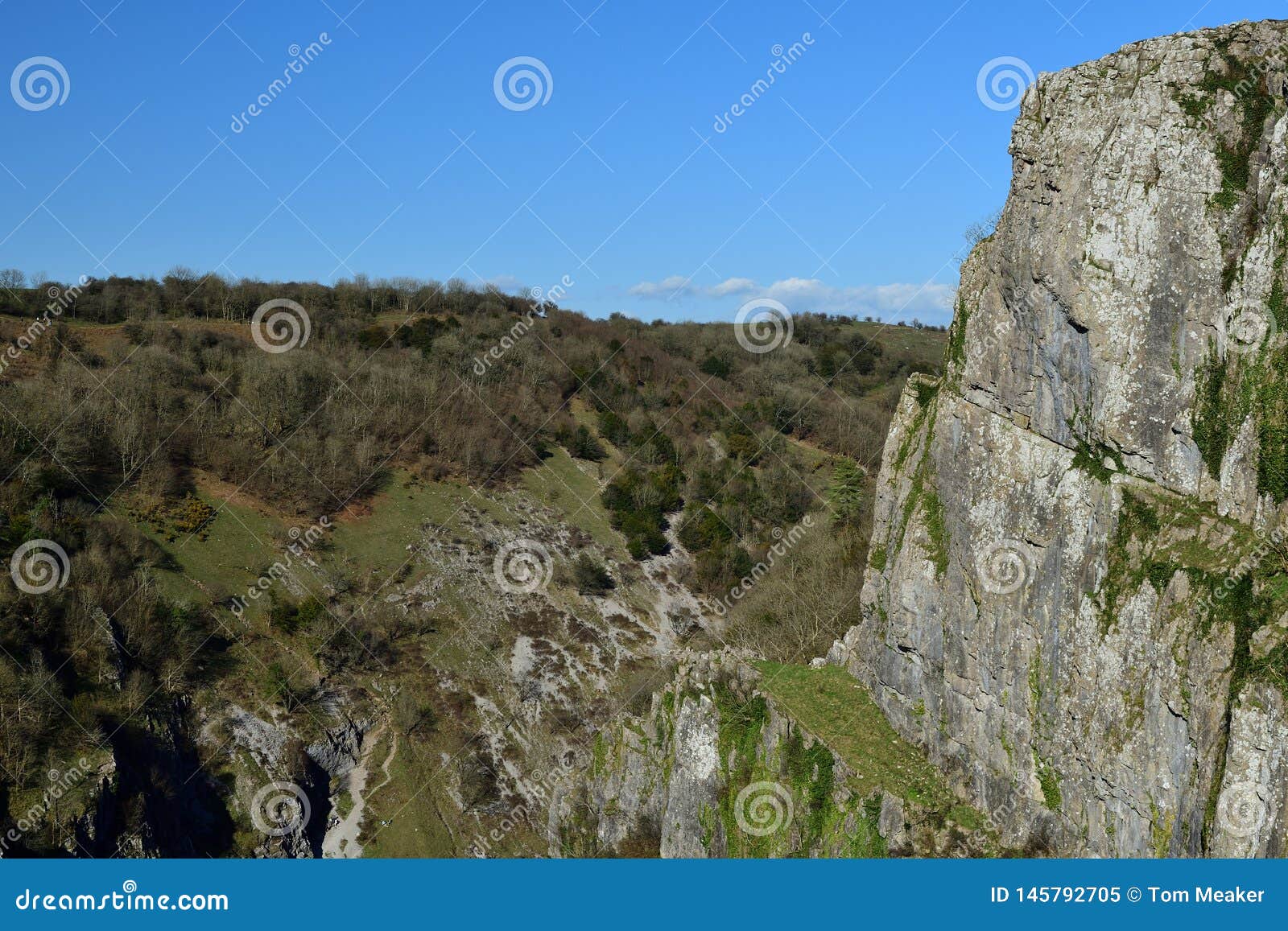 Cheddar gorge in Somerset stock image. Image of landscape - 145792705