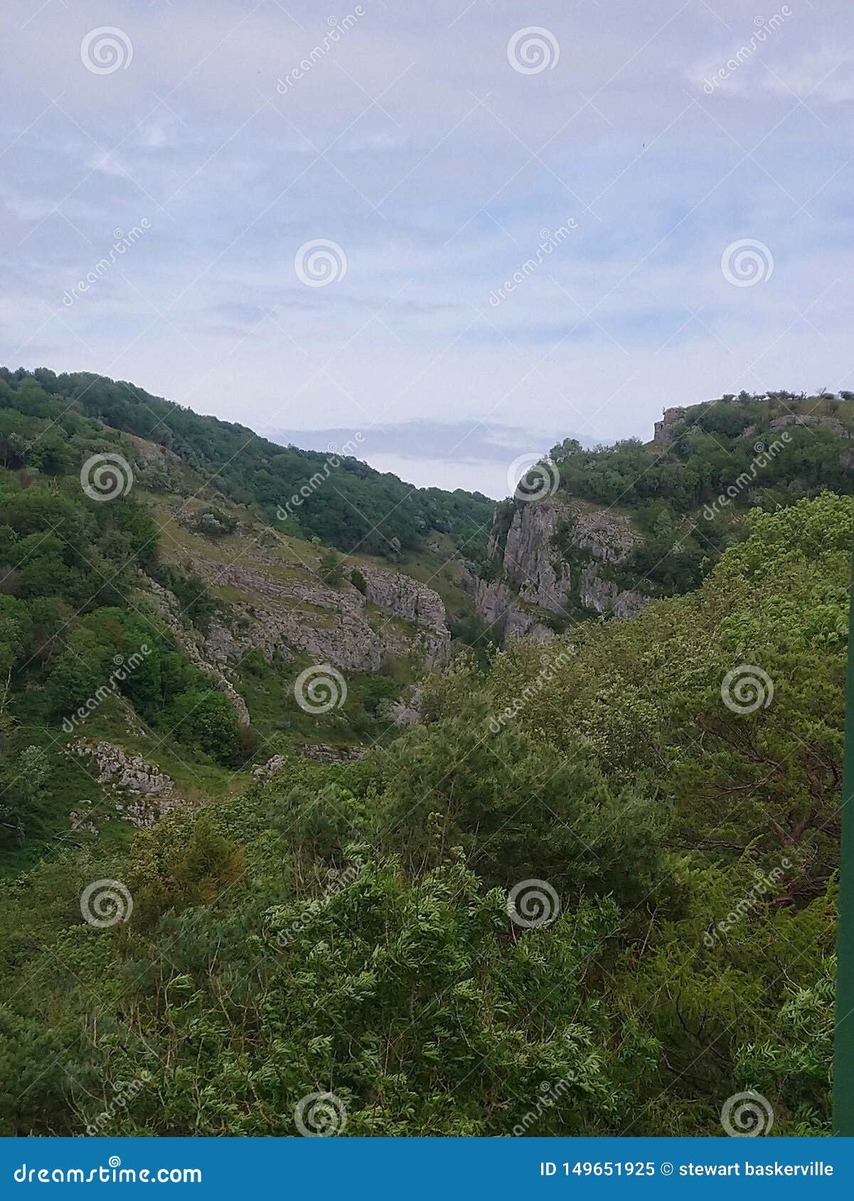 Cheddar Gorge stock image. Image of gorge, trees, cheddar - 149651925