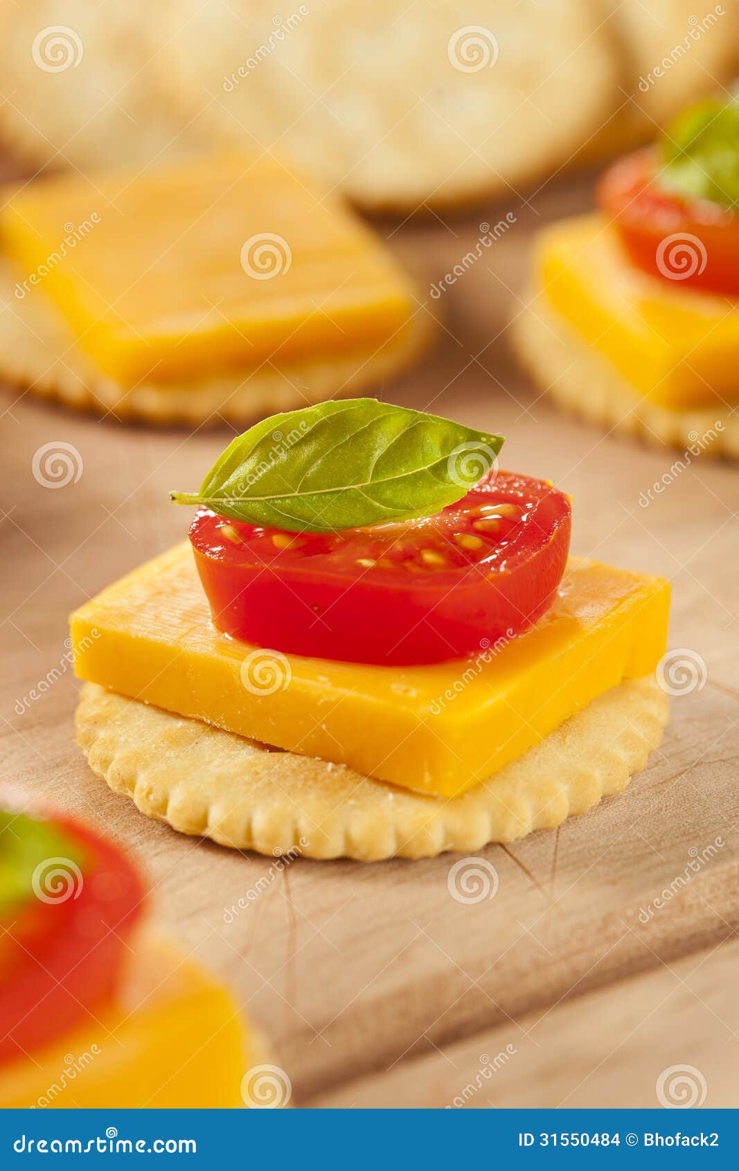Chedder Cheese and Cracker Appetizer Stock Photo - Image of savory ...