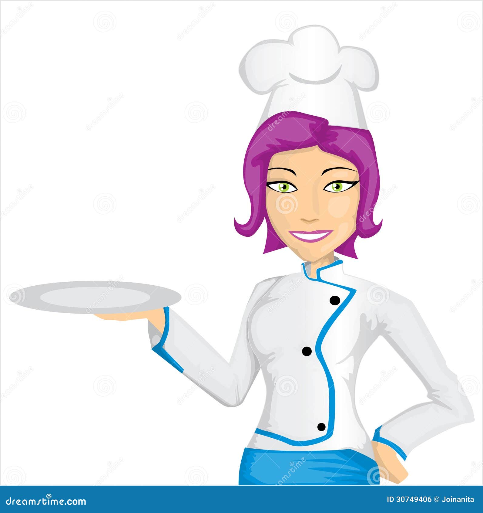 Cheef girl stock vector. Illustration of house, desert - 30749406