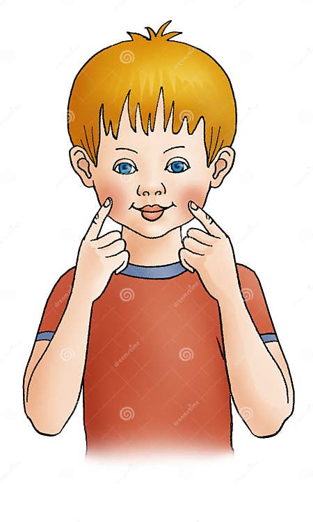 Cheeks stock illustration. Illustration of raster, kids - 6412151
