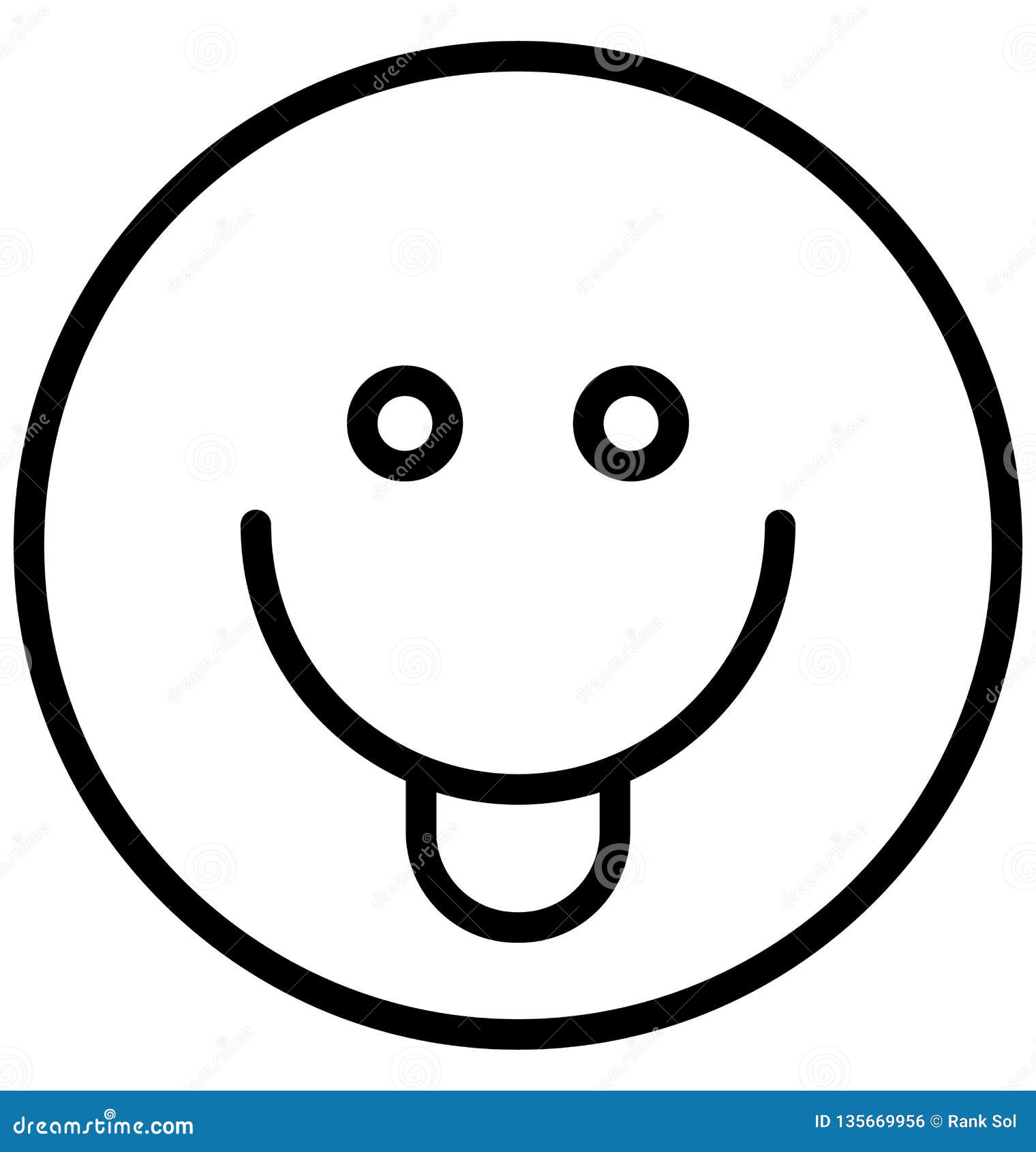 Cheeky, Baffled Emoticon Vector Isolated Icon Which Can Easily Modify ...