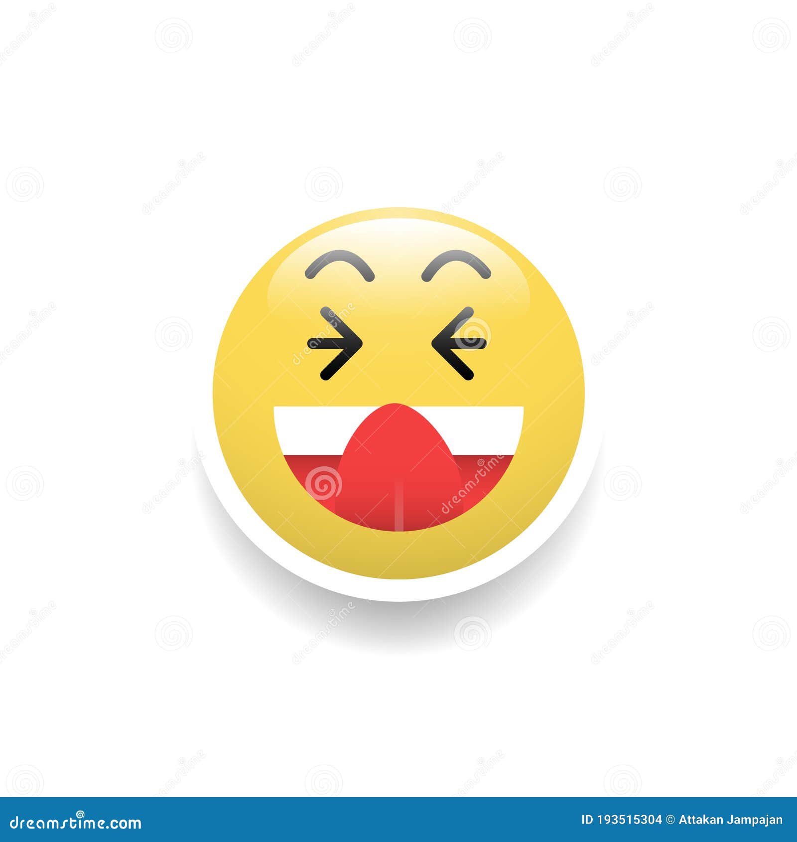 Cheeky Face Emoticon,Vector and Illustration Stock Vector ...