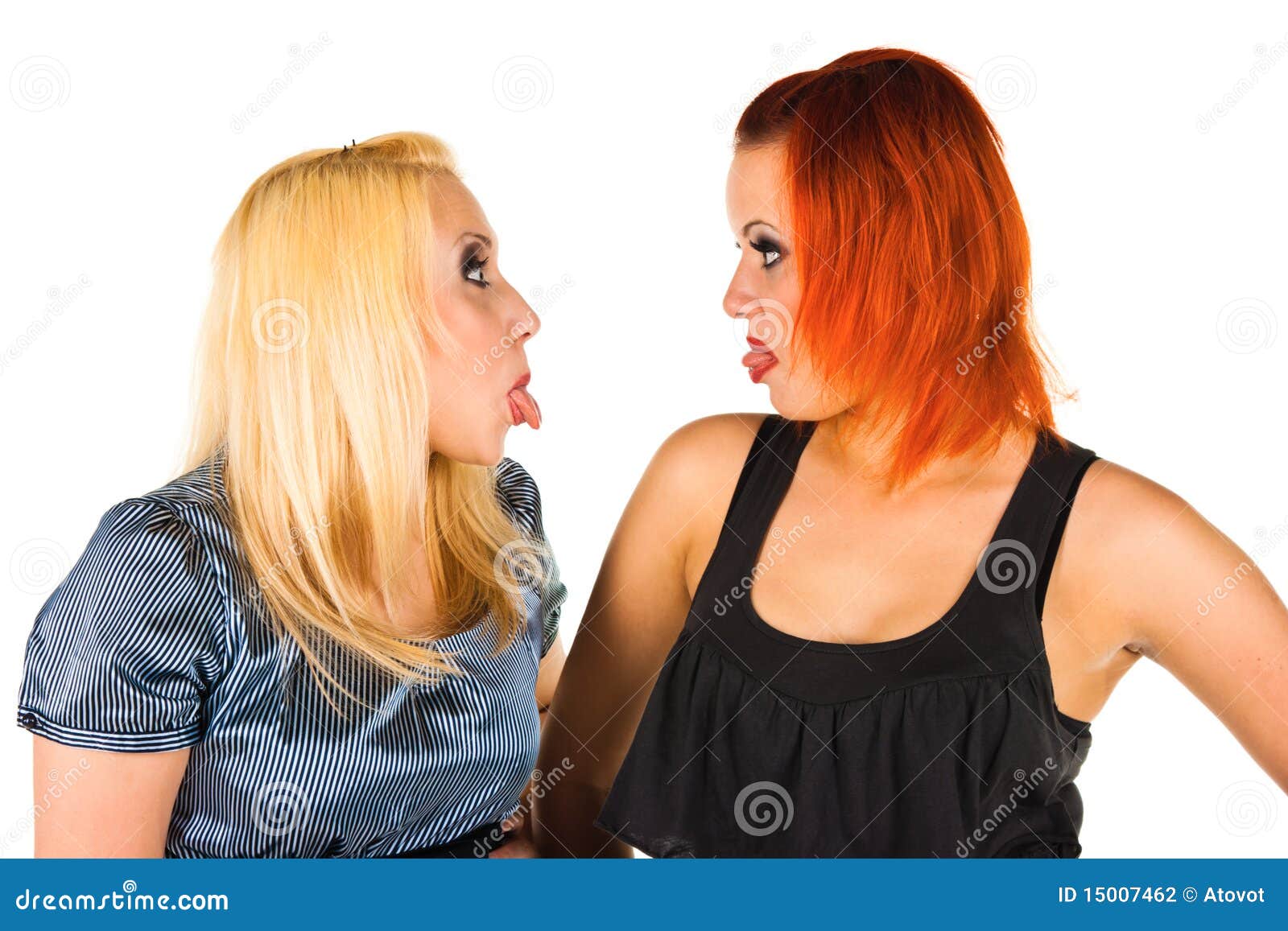 Cheeky girls stock photo. Image of adult, nose, open - 15007462
