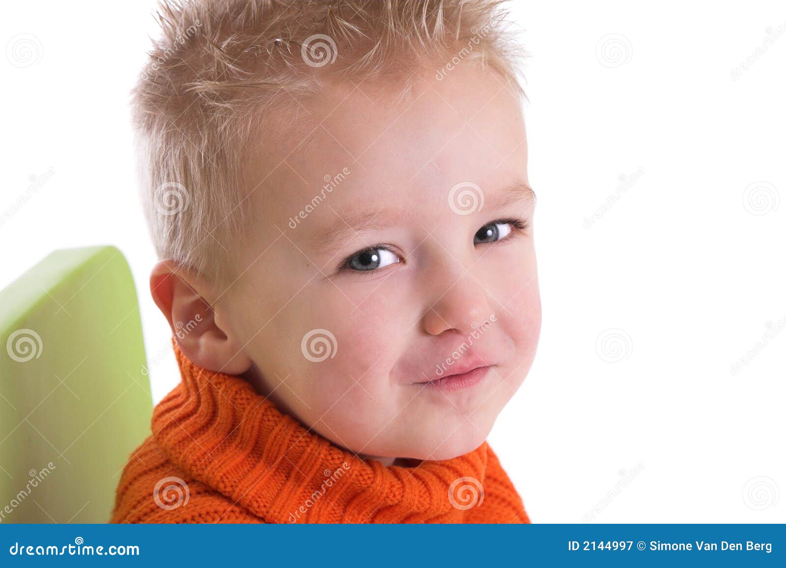 Cheeky little fellow stock image. Image of portrait, toddler - 2144997