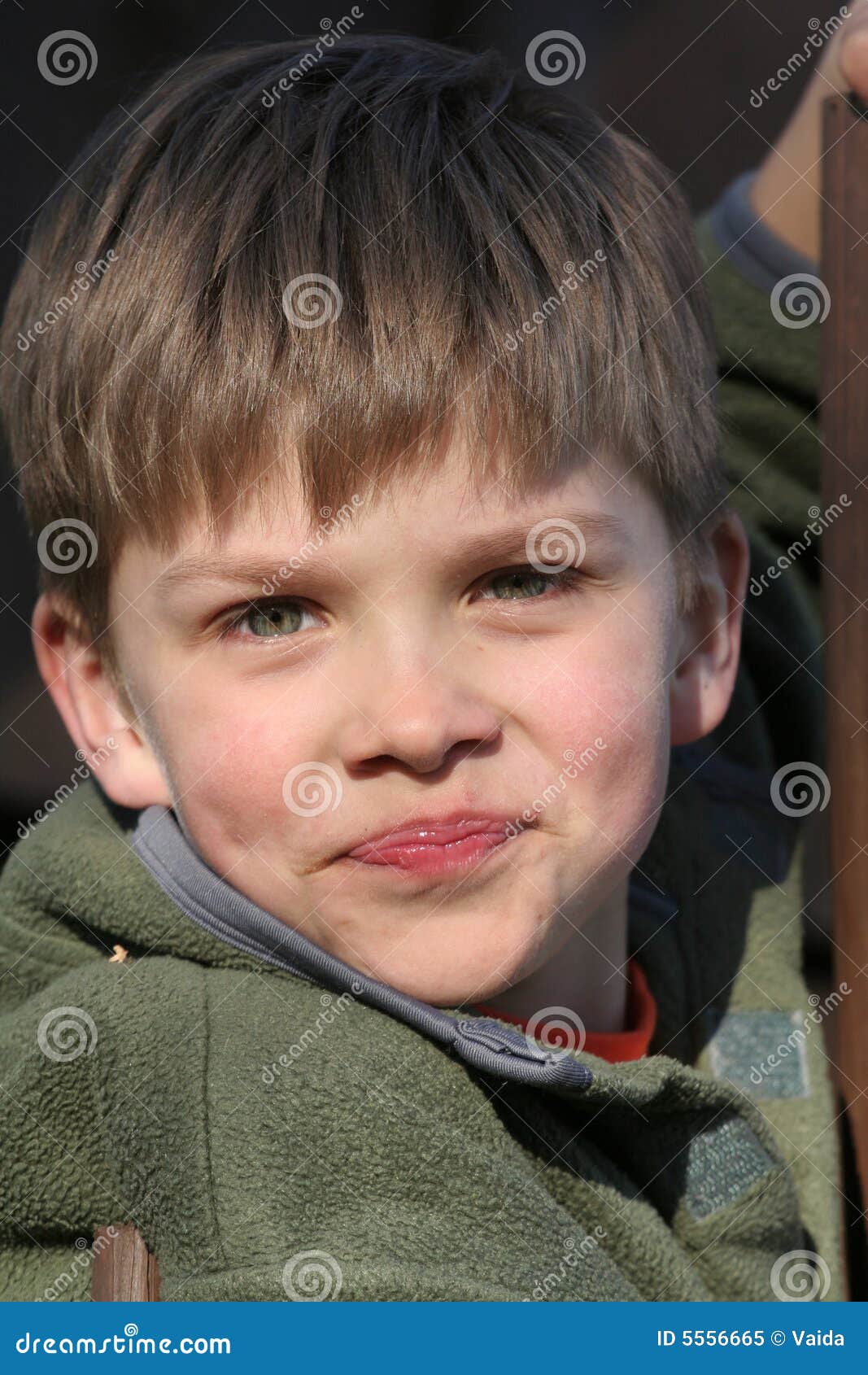Cheeky young boy stock image. Image of pursed, hair, happiness - 5556665