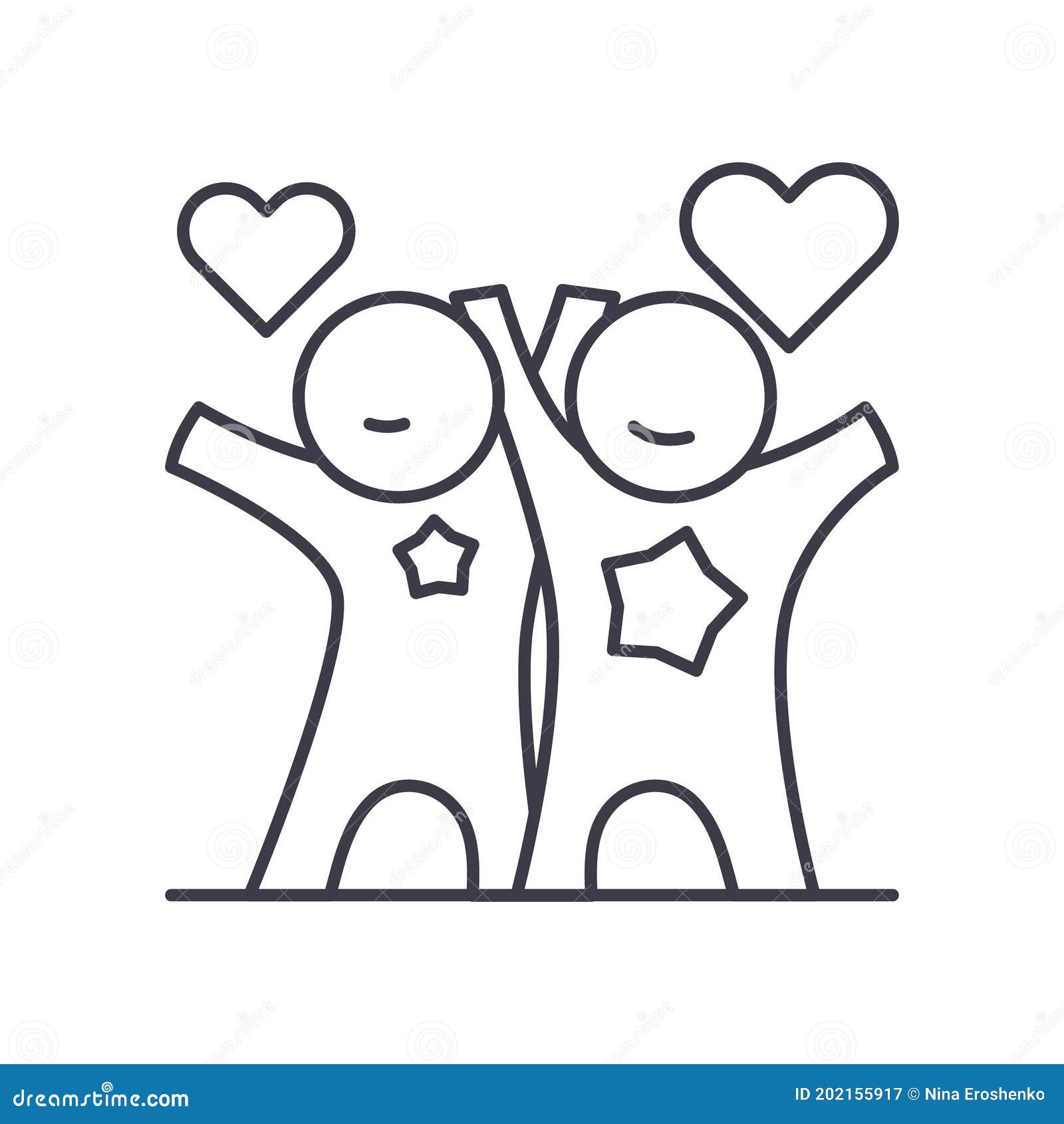 Cheer Icon, Linear Isolated Illustration, Thin Line Vector, Web Design ...