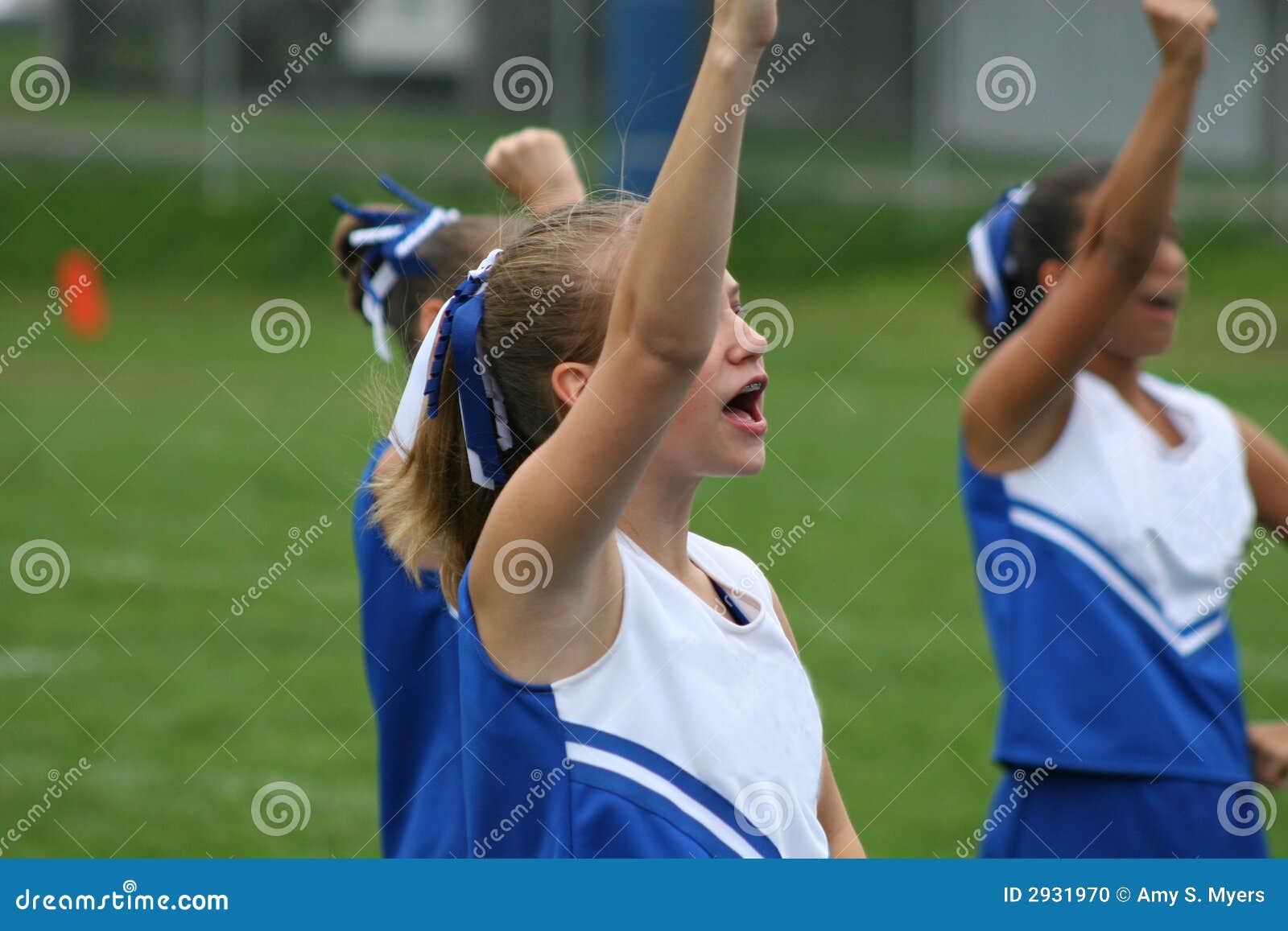 Cheer Leader Cheering stock photo. Image of females, beauty - 2931970