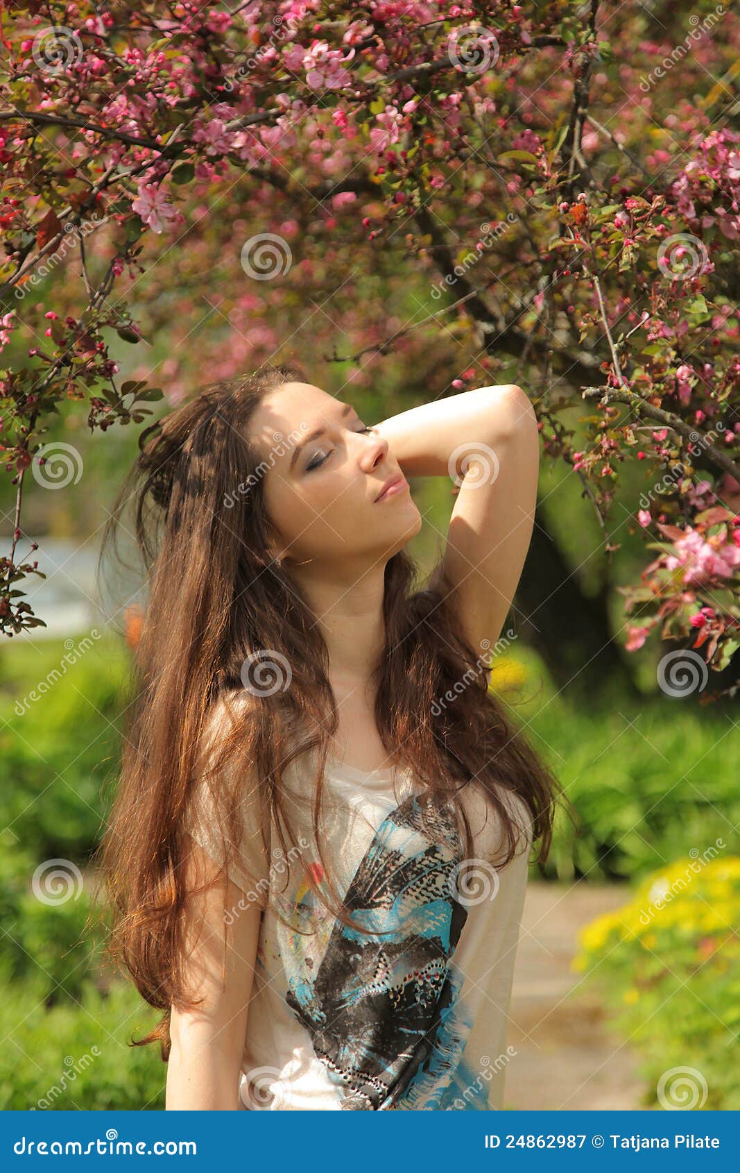 Cheerful stock image. Image of outdoors, happiness, pink - 24862987