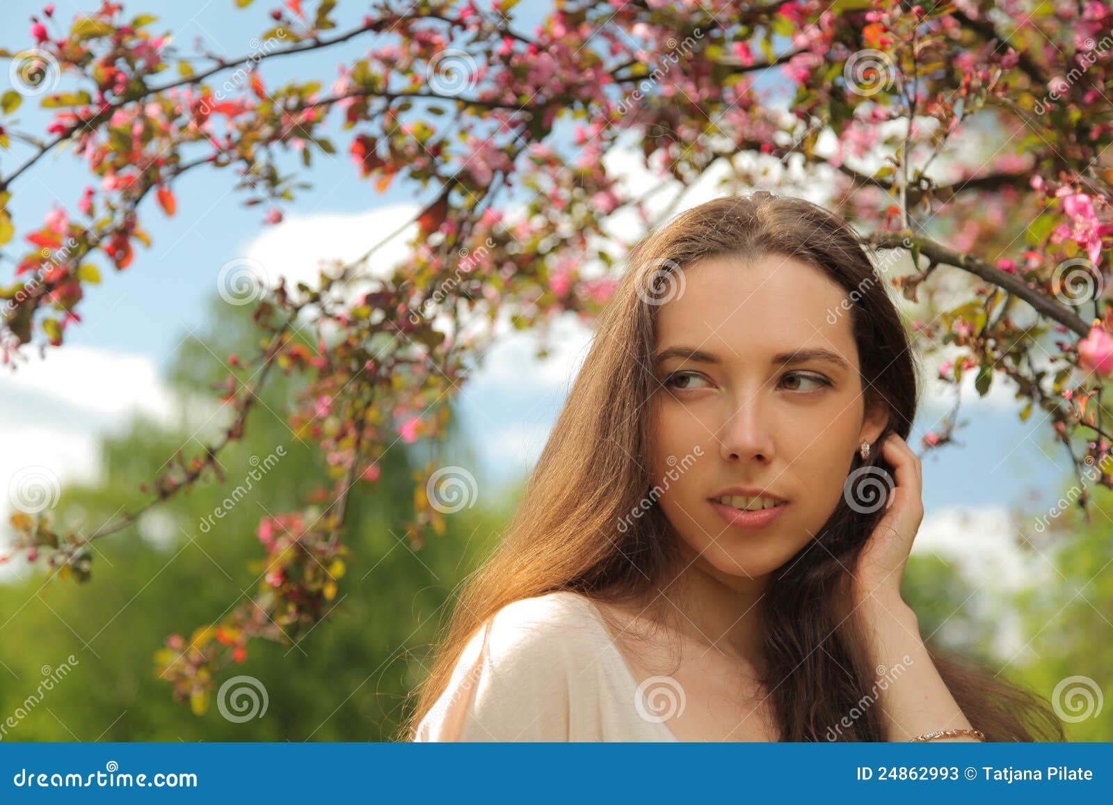 Cheerful stock image. Image of freedom, green, nature - 24862993