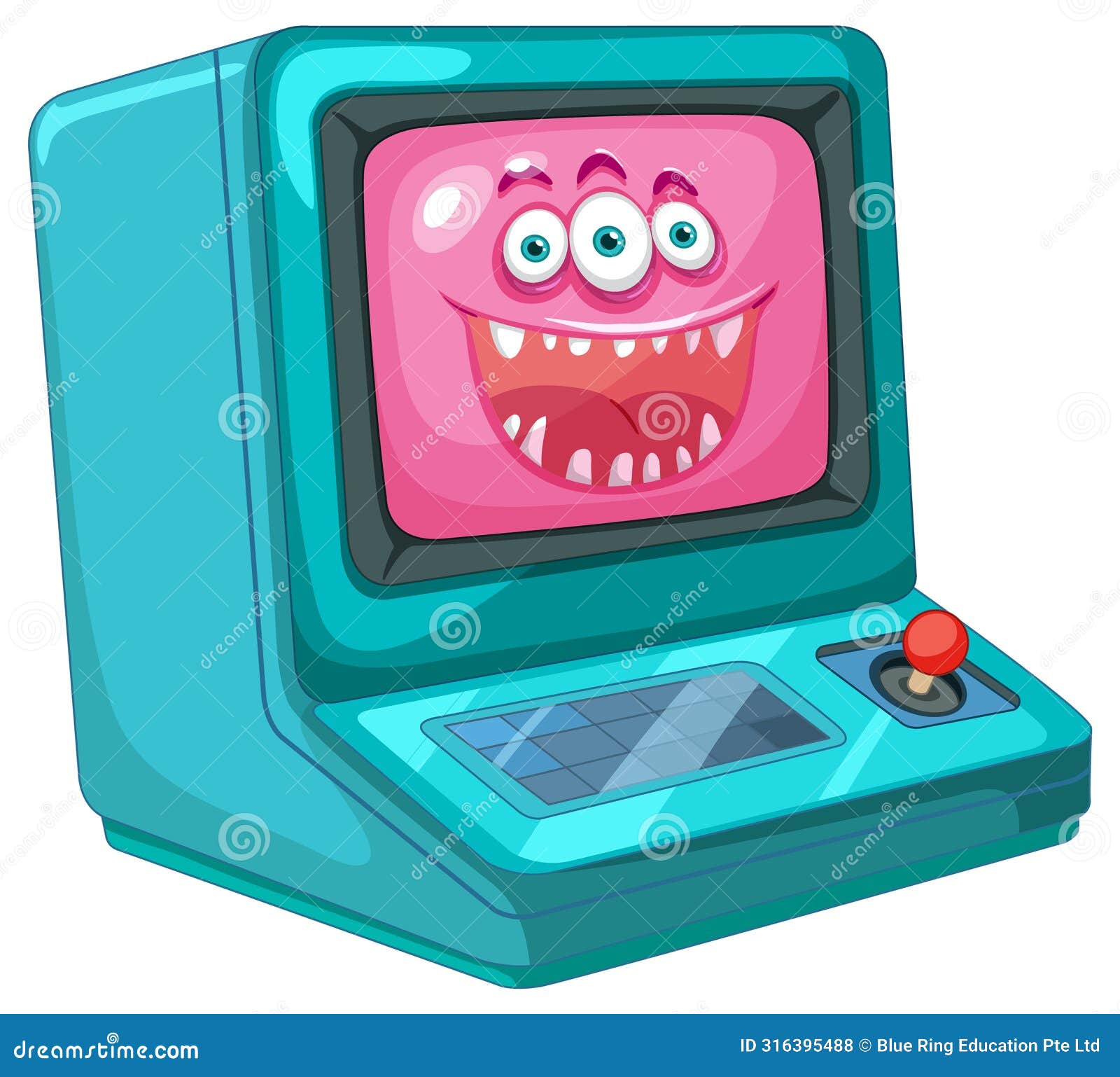 Animated Computer Monster: Detailed Character Illustration With ...