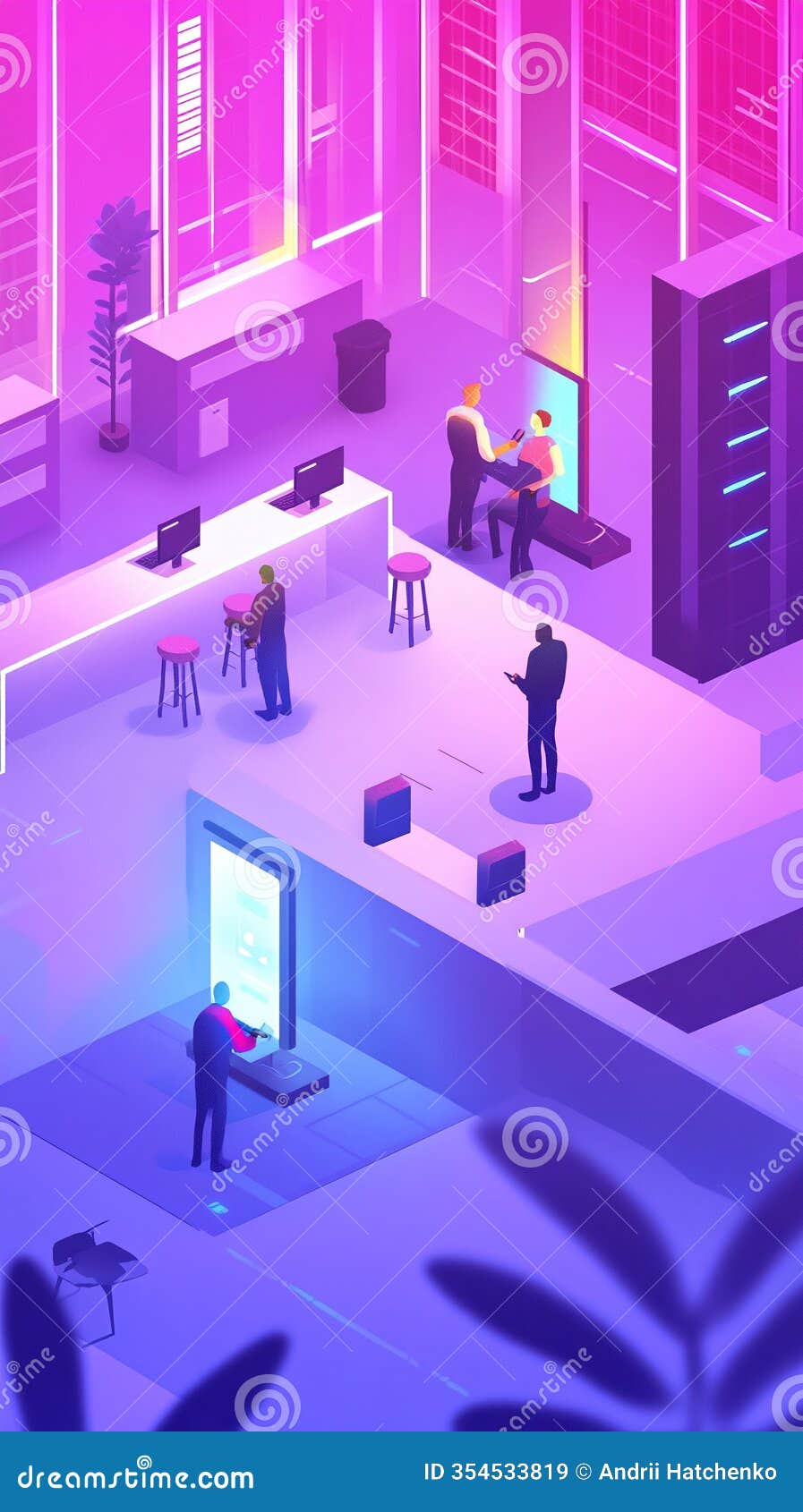 Cheerful Avatars Interacting through Artificial Intelligence Systems in ...