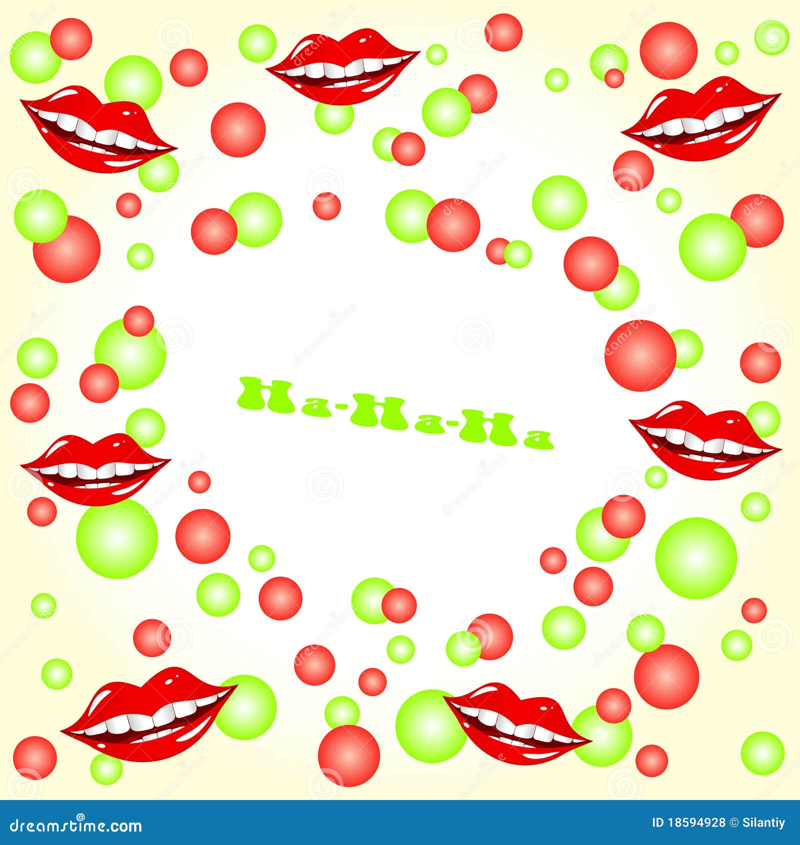Cheerful background. stock vector. Illustration of mouth - 18594928