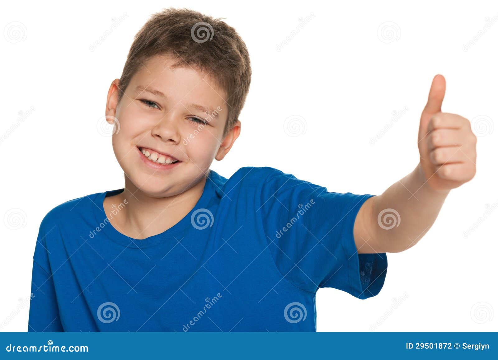 Cheerful Boy in Blue Shirt Holding His Thumb Up Stock Photo - Image of ... Cheerful Boy in Blue Shirt Holding His Thumb Up Stock Photo - Image of ...