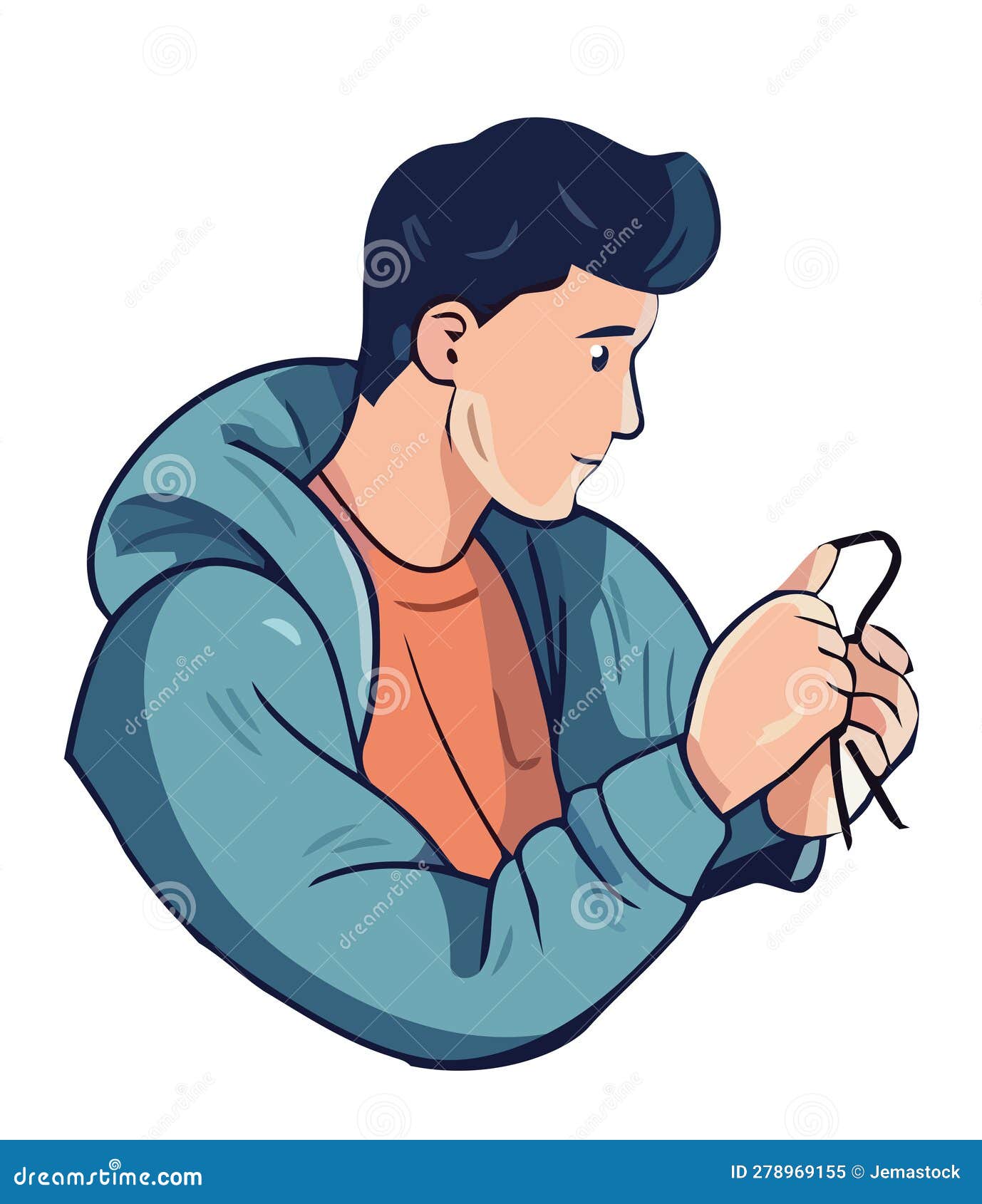 Cheerful Boy Character Cartoon Illustration Stock Vector - Illustration ...