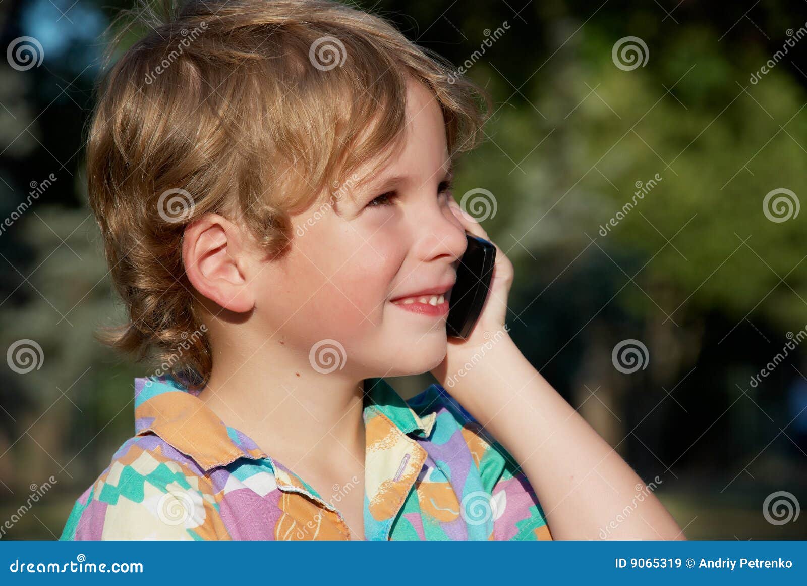 The Cheerful Boy with a Mobile Phone Stock Image - Image of handsome ...