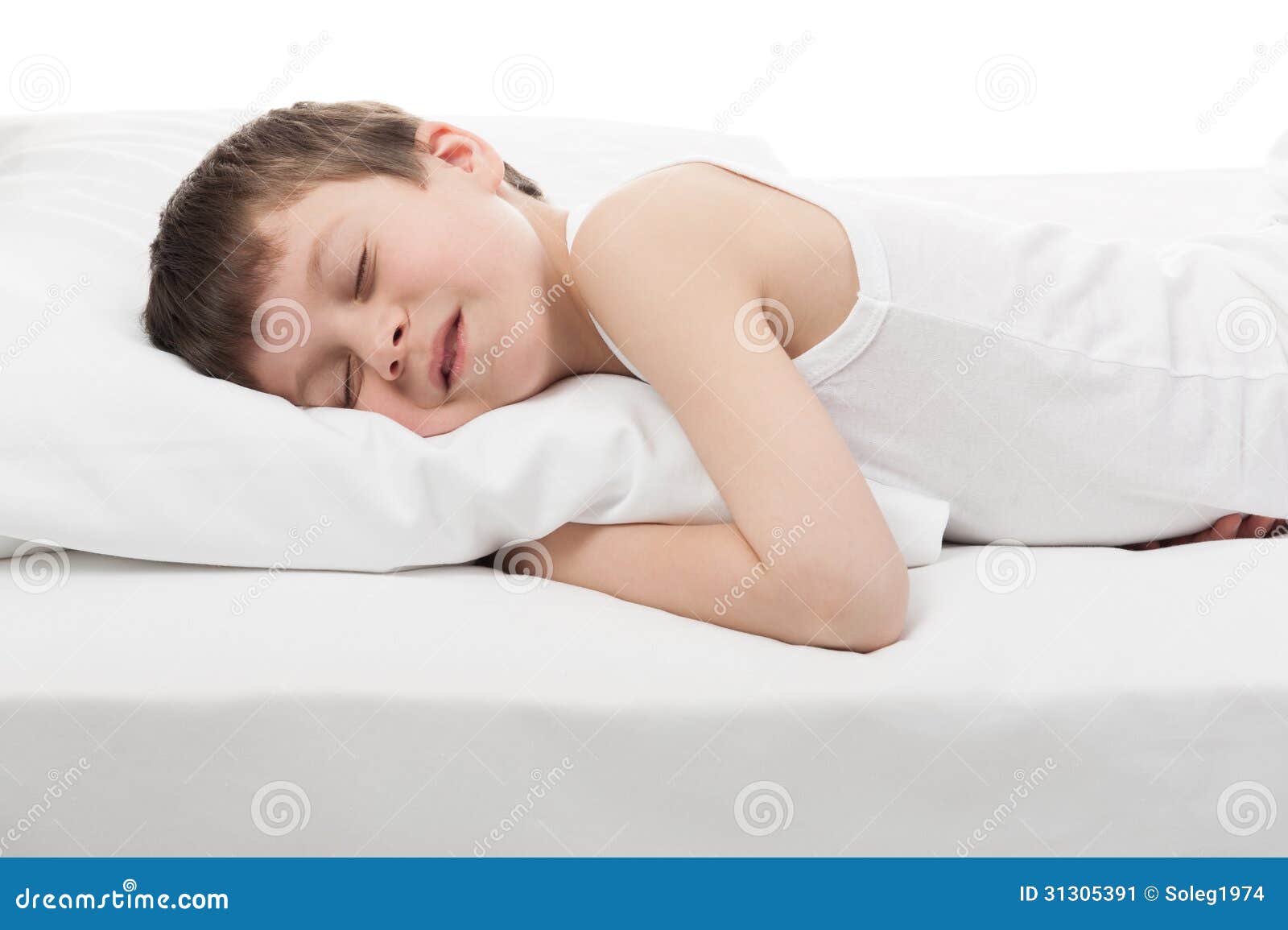 Cheerful Boy Sleep In Bed. Stock Photography | CartoonDealer.com #179374334 Cheerful Boy Sleep In Bed. Stock Photography | CartoonDealer.com #179374334