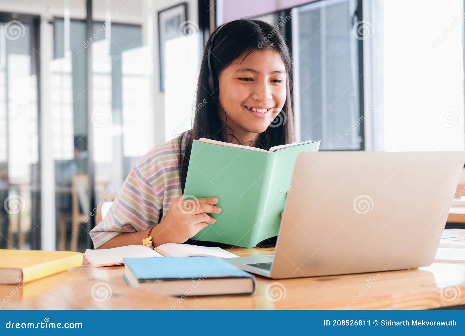 Online Education and Self Study and Homeschooling Concept Stock Image ...