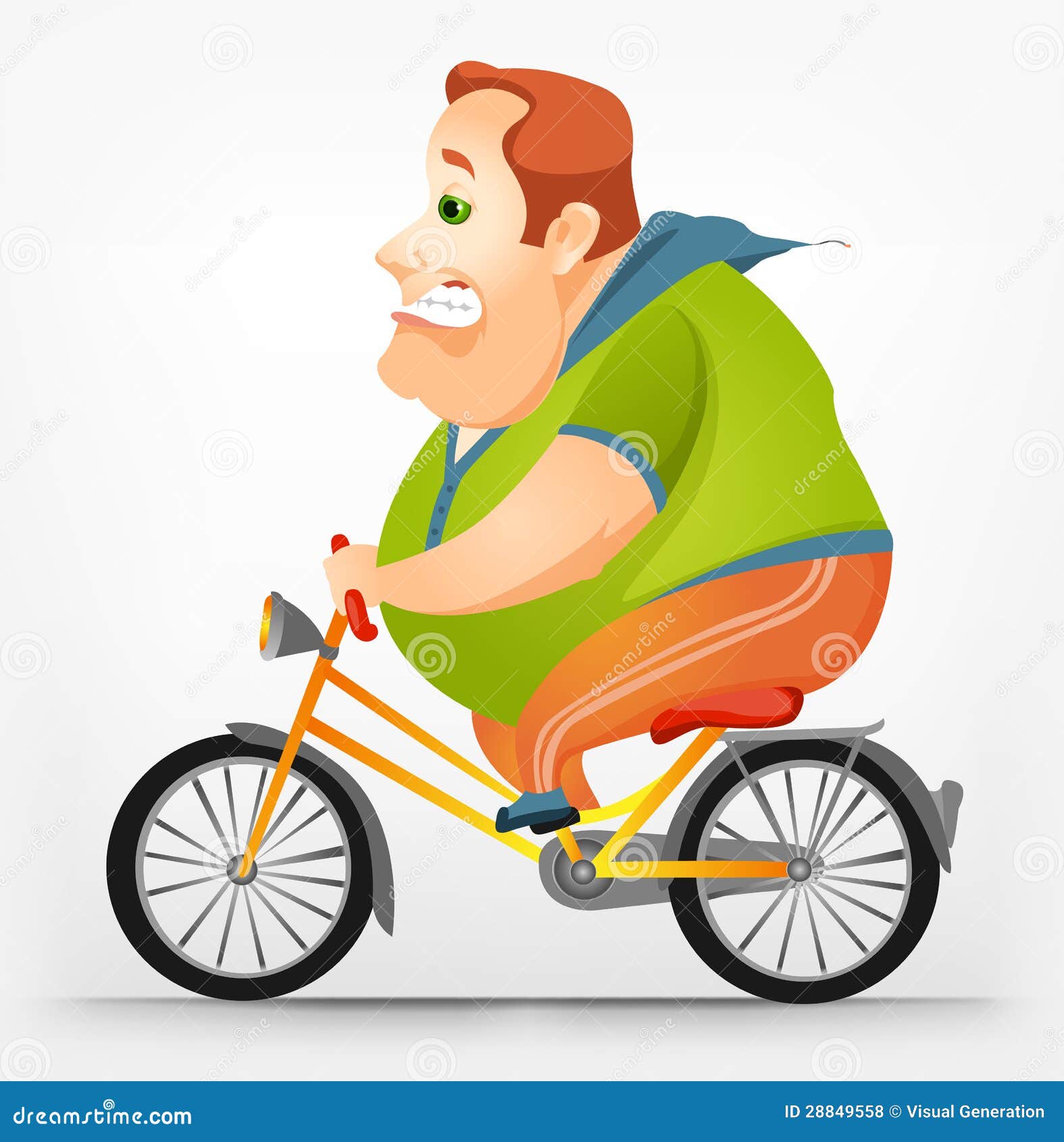 Cheerful Chubby Man stock vector. Illustration of cartoon - 28849558