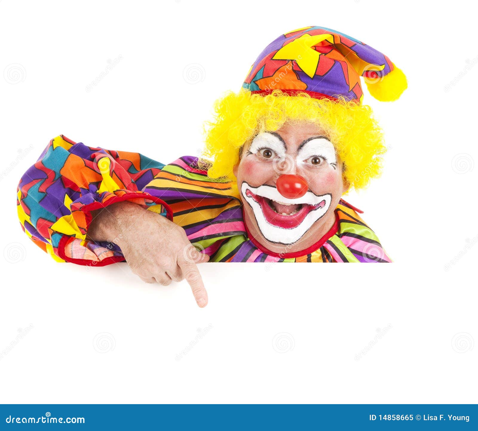 Cheerful Clown Design Element Stock Image - Image of occupation ...