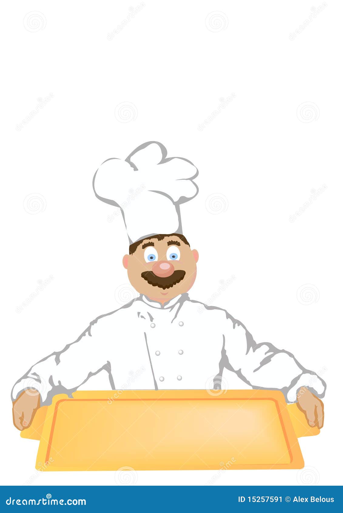 The cheerful Cook stock vector. Illustration of dinner - 15257591