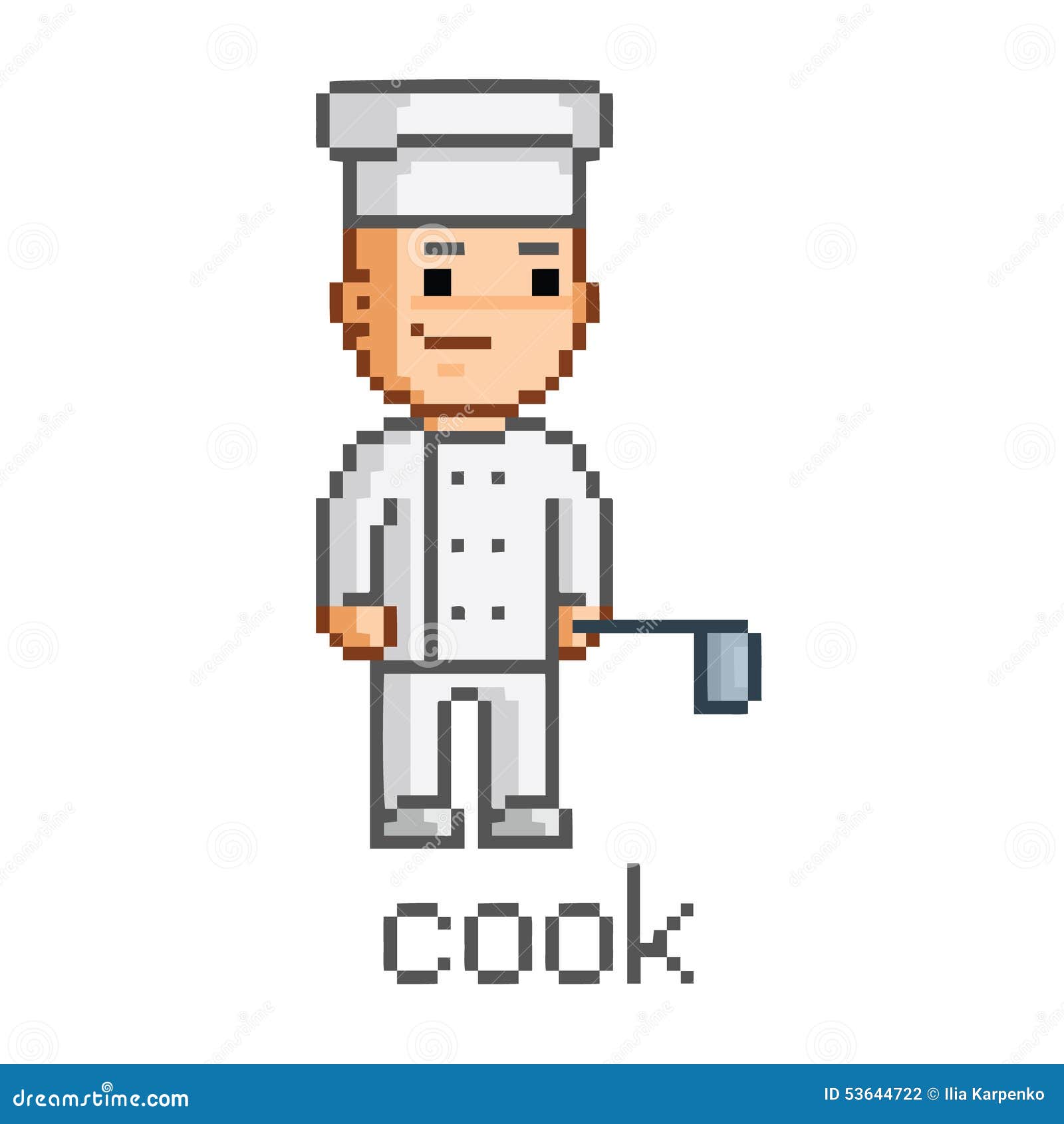 Chef In Pixel Art Royalty-Free Stock Photography | CartoonDealer.com ...
