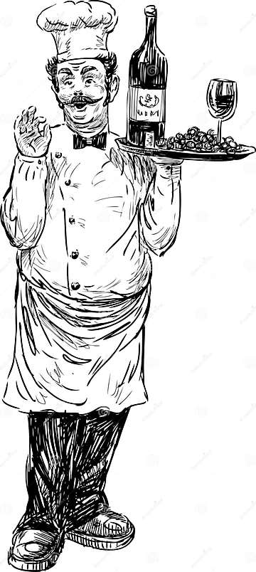 Cheerful cook stock vector. Illustration of cooking, cheerful - 32287531