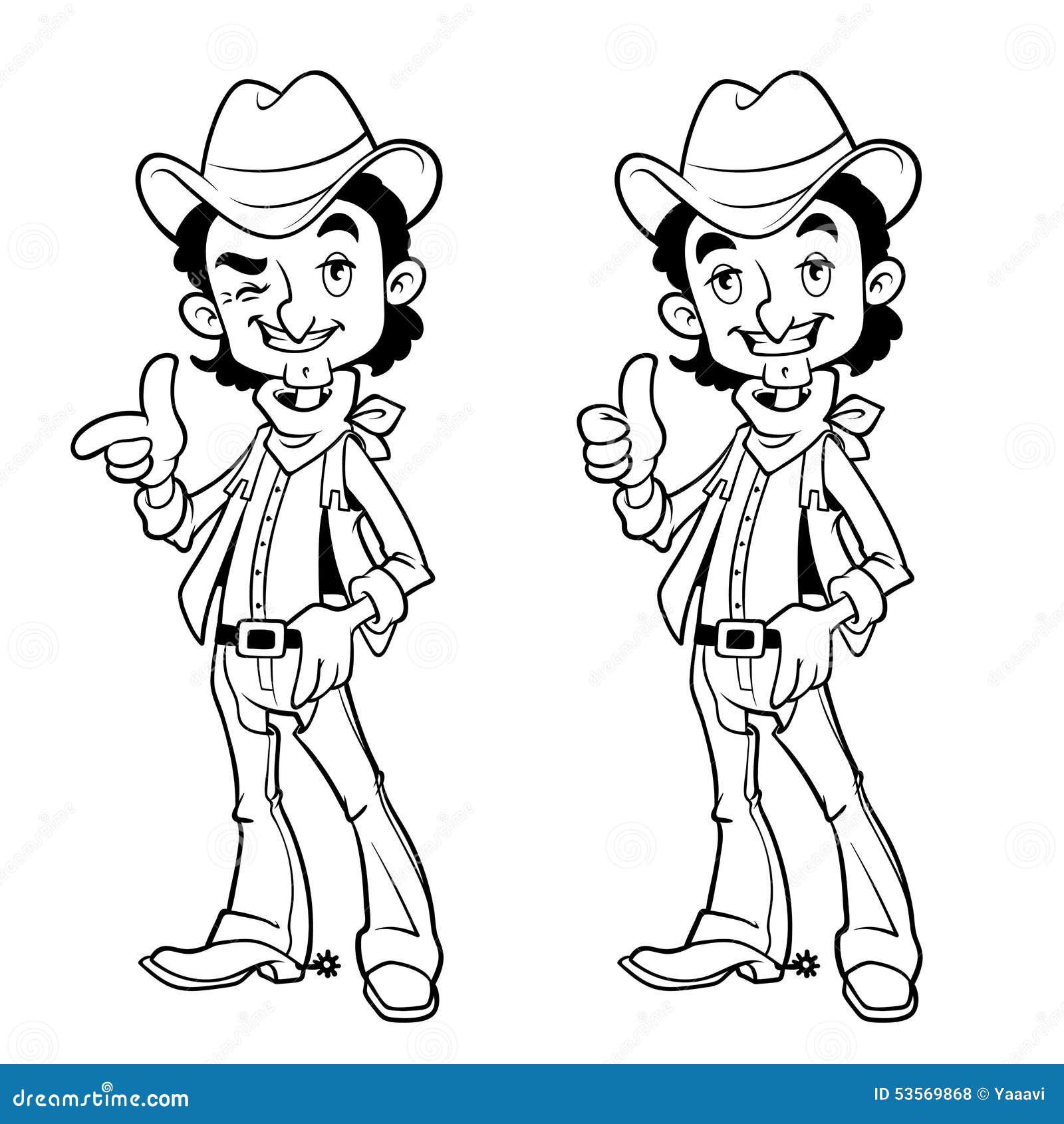 Cowboy Outline