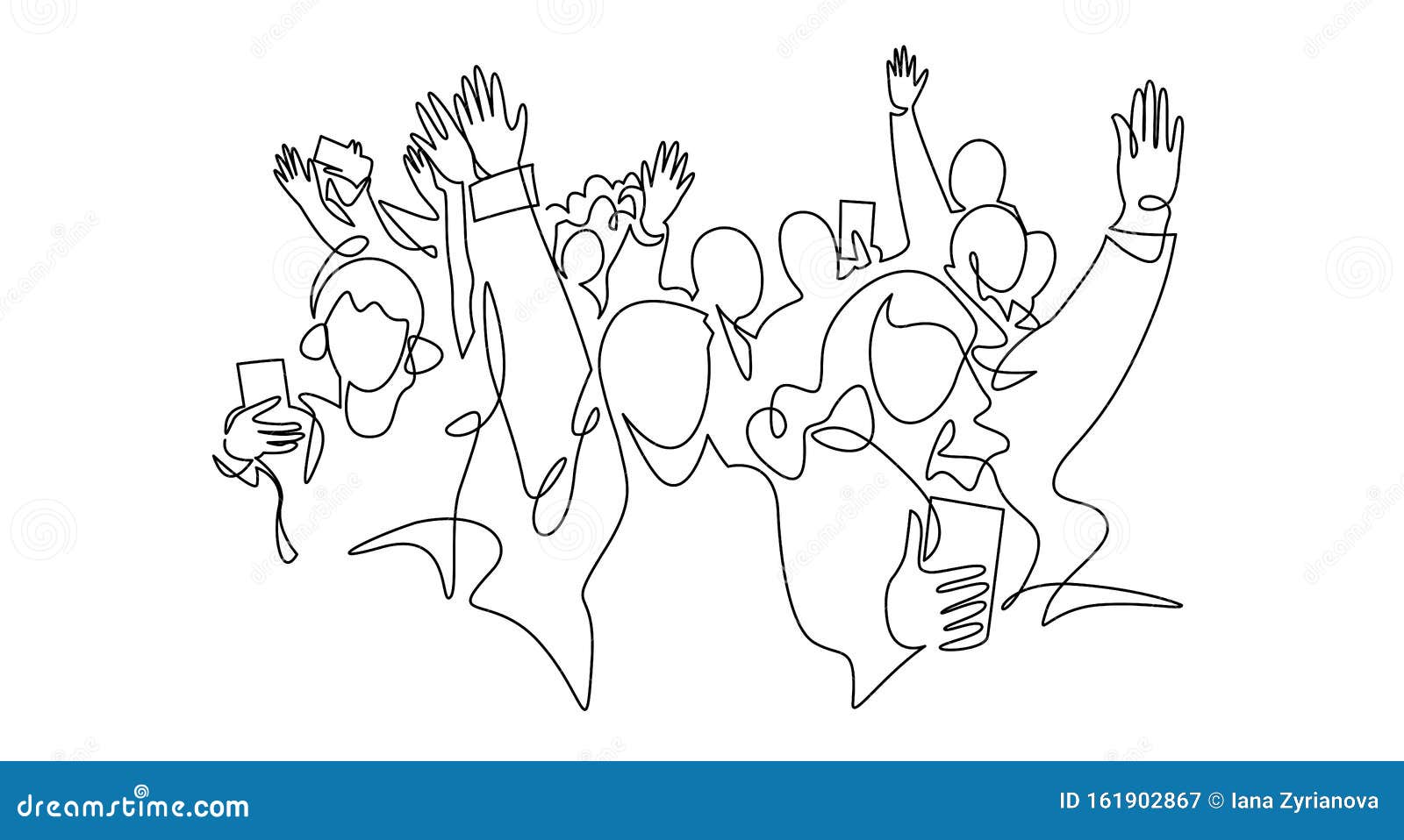 Applause People. Cheerful Crowd Cheering. Hands Up. Silhouette Vector ... Applause People. Cheerful Crowd Cheering. Hands Up. Silhouette Vector ...