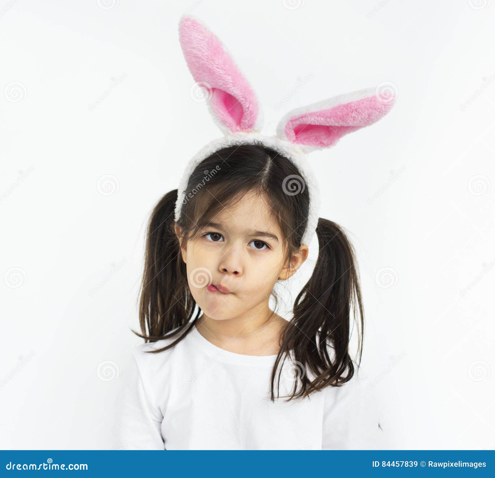 Cheerful Cute Kid Having Fun Concept Stock Image - Image of rabbit ...