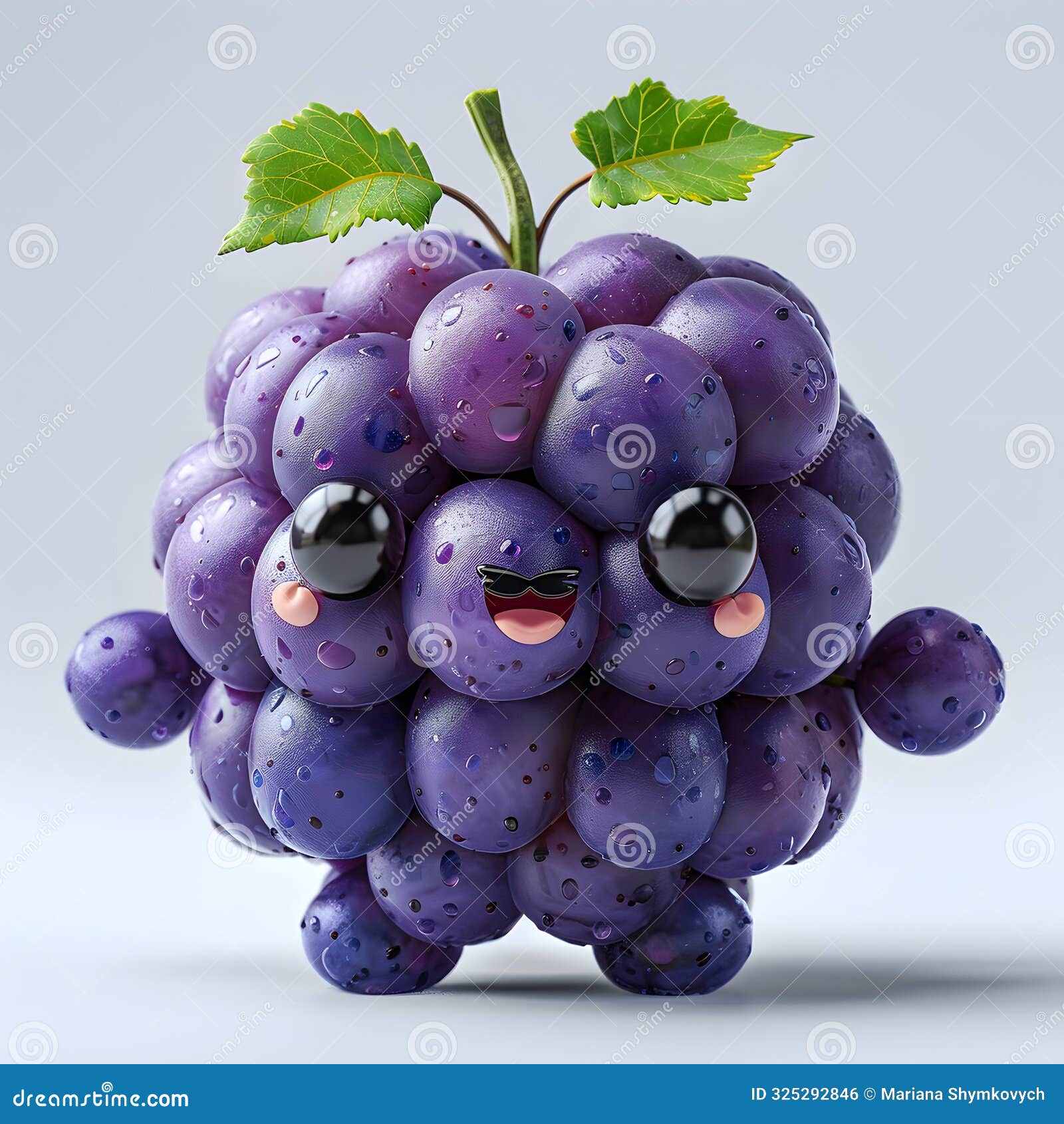Goofy Grape Cartoon Character For Designs | CartoonDealer.com #347199859