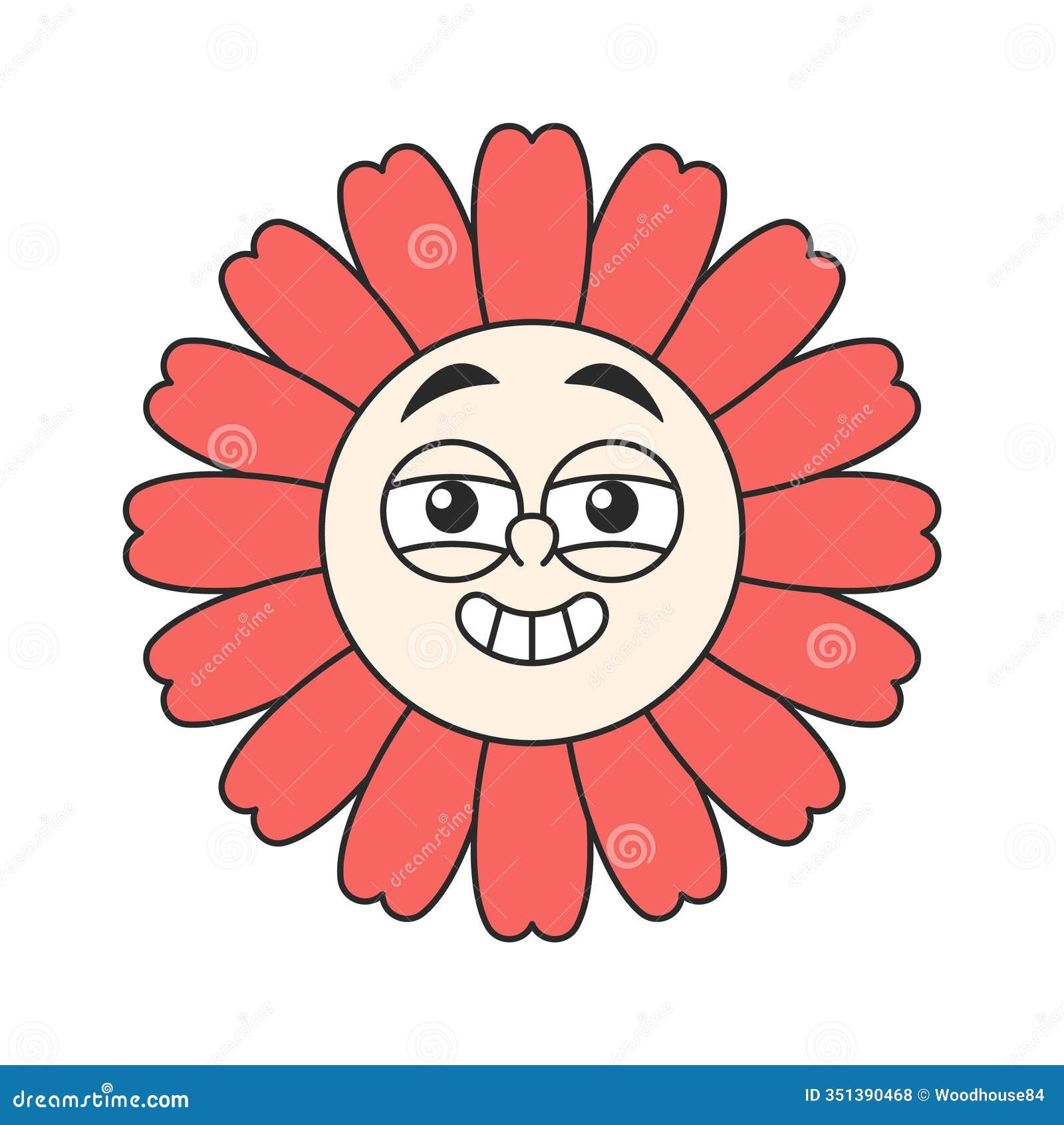 Positive Character Traits Collection Of Round. Cartoon Vector ...