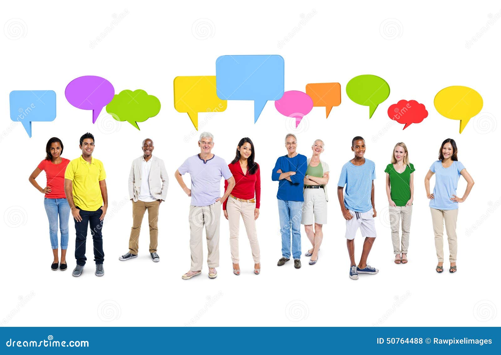 Cheerful Discussion Diversity Community Communication Concept Stock ...