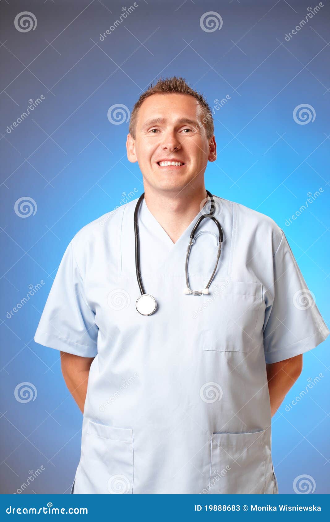Cheerful doctor stock image. Image of specialist, uniform - 19888683