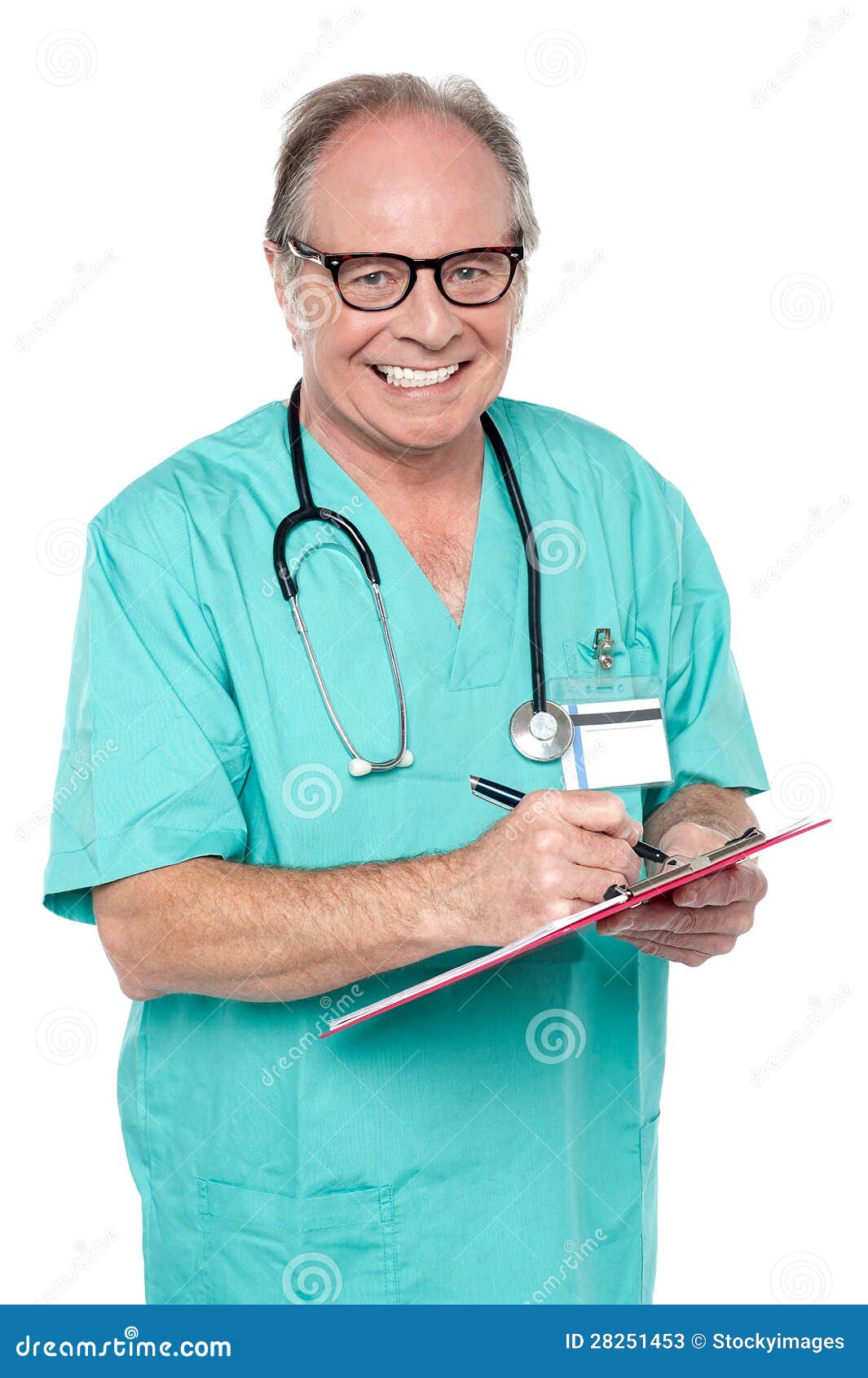 Cheerful Doctor Gathering Information from Patient Stock Image - Image ...