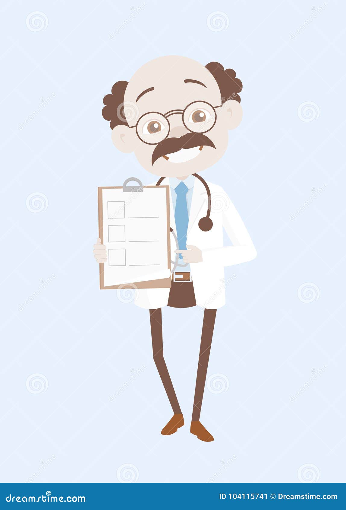 Cheerful Doctor Showing Medical Report Checklist Vector Stock Vector ... Cheerful Doctor Showing Medical Report Checklist Vector Stock Vector ...