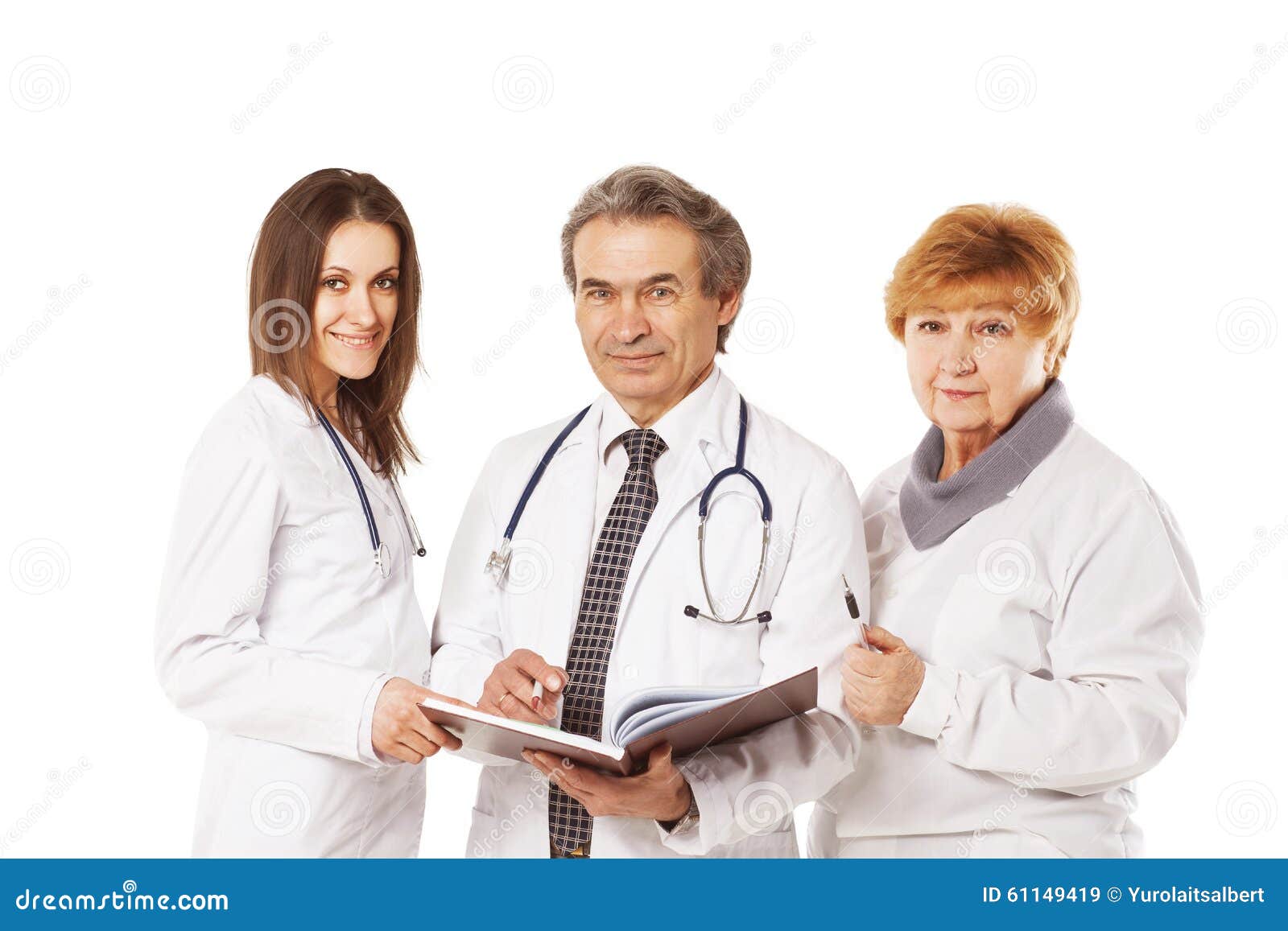 Cheerful Doctors Posing Together Stock Image - Image of confident ...