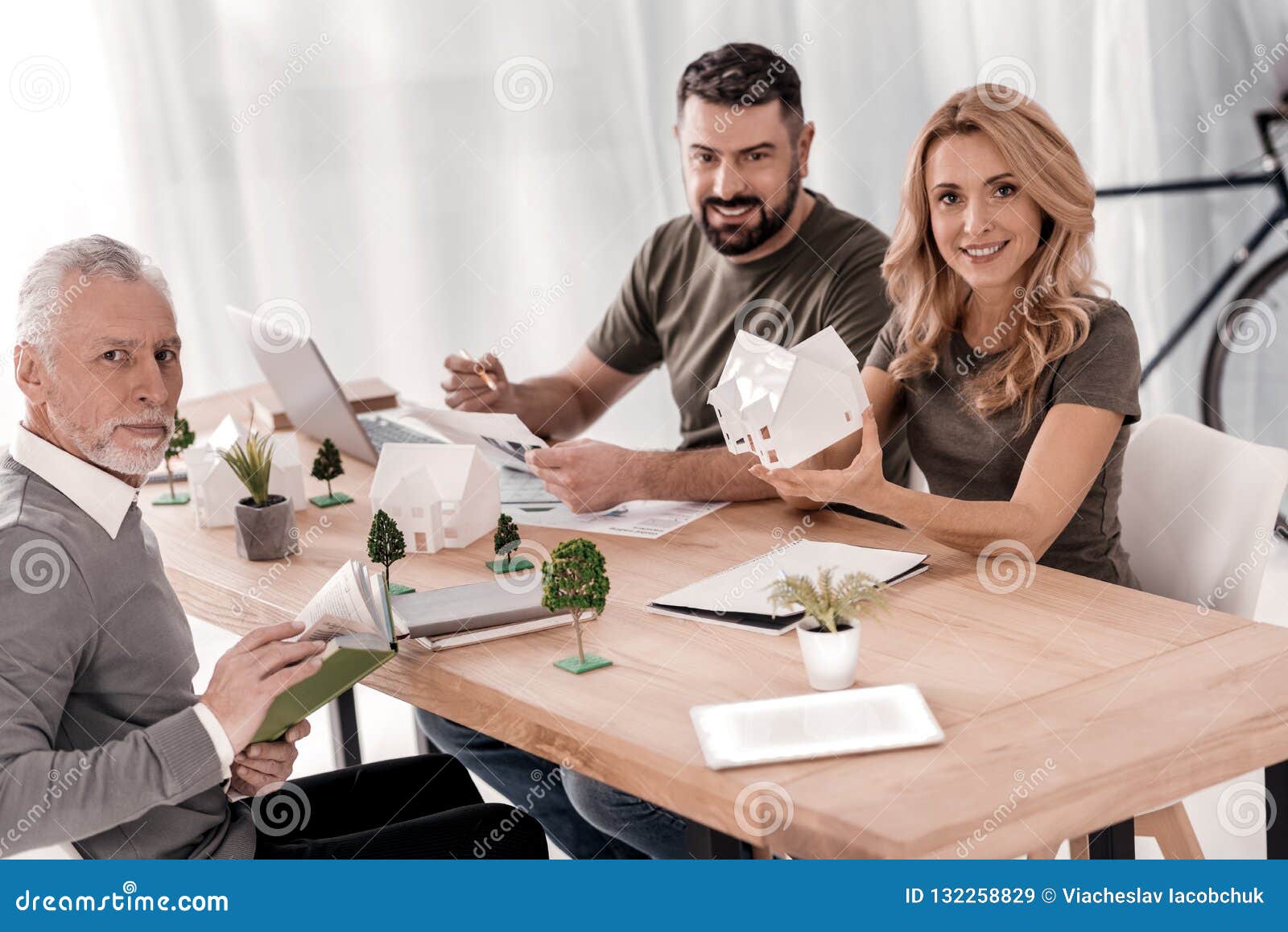 Cheerful Ecologists Working on Their Project Stock Image - Image of ...