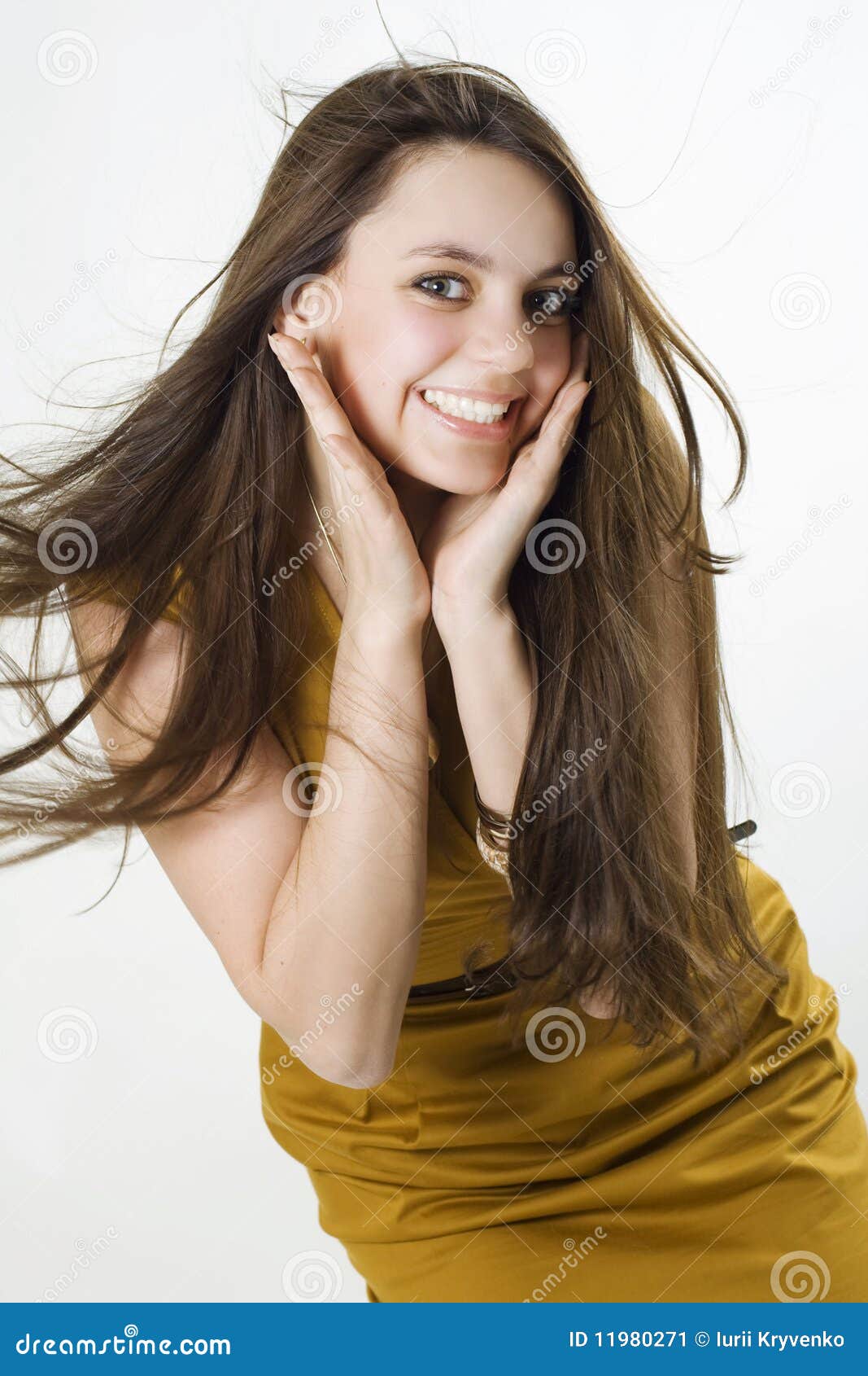 Cheerful expression stock image. Image of fashion, hairstyle - 11980271