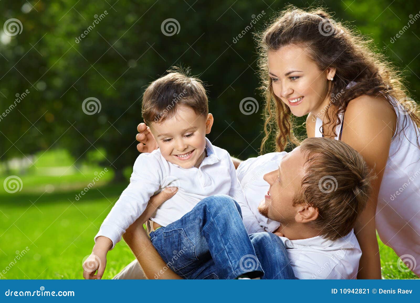 Cheerful family stock image. Image of happiness, adult - 10942821