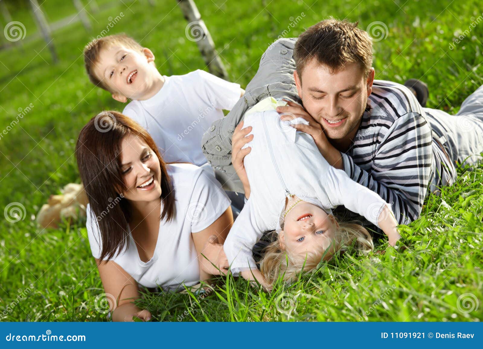 Cheerful family stock image. Image of adult, girl, family - 11091921