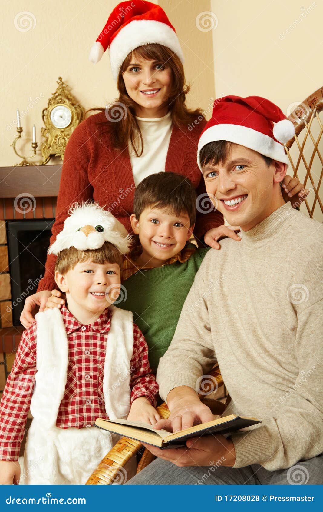 Cheerful family stock photo. Image of people, family - 17208028