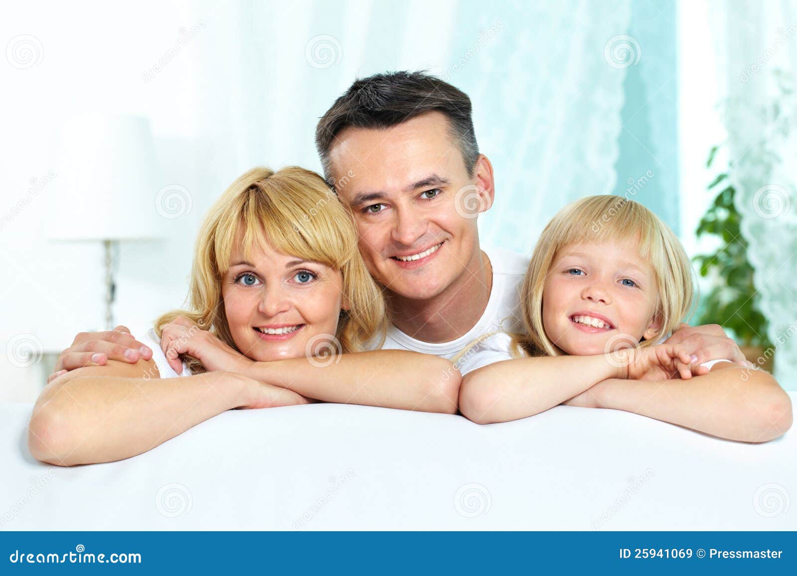 Cheerful family stock image. Image of affectionate, loving - 25941069