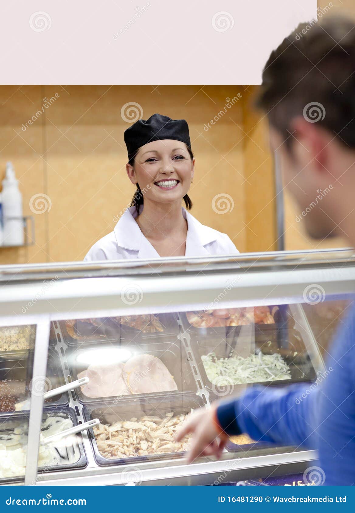 Cheerful Female Baker Listening To a Student Stock Photo - Image of ...