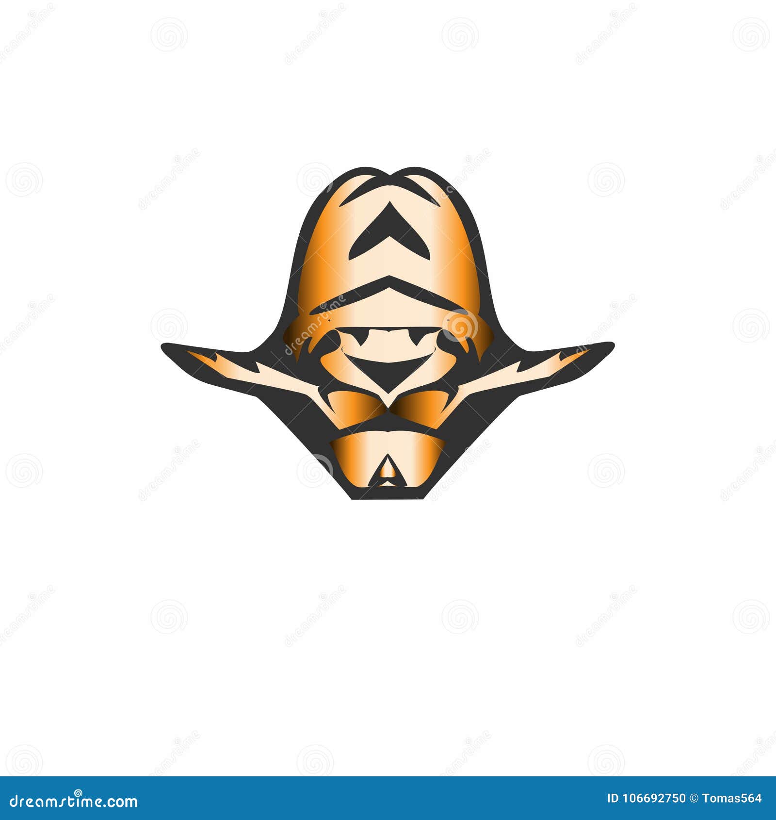 Cheerful, Funny, Smiling Logo Design with Background Stock Vector ...