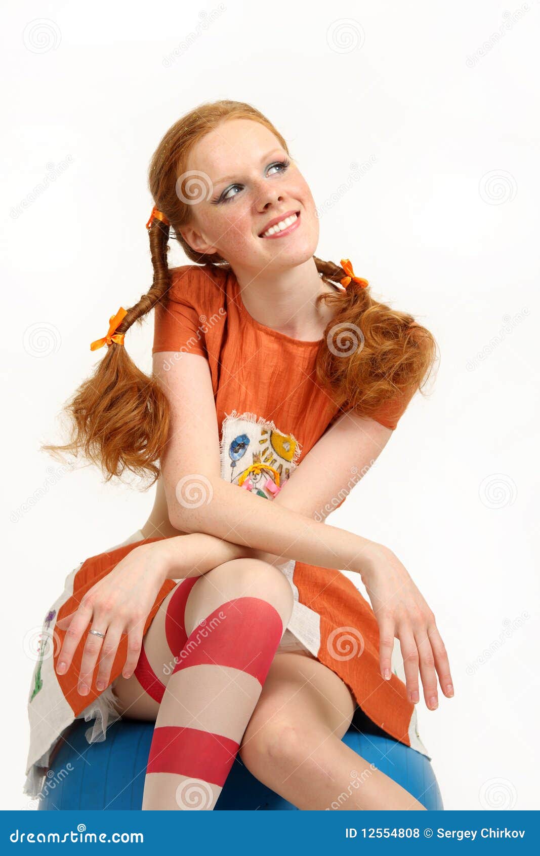 The cheerful girl stock photo. Image of hair, european - 12554808