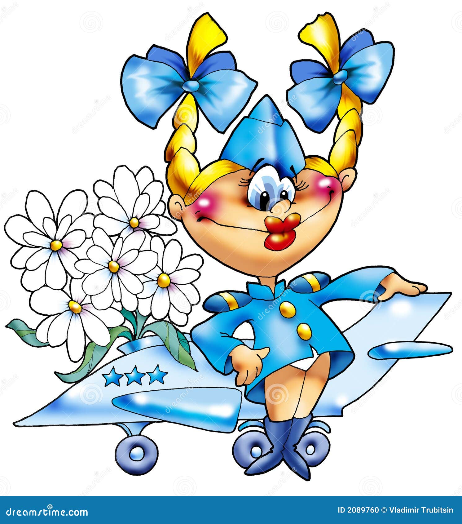 Military Pilot And Fighter Jet In Background Royalty-Free Illustration ...