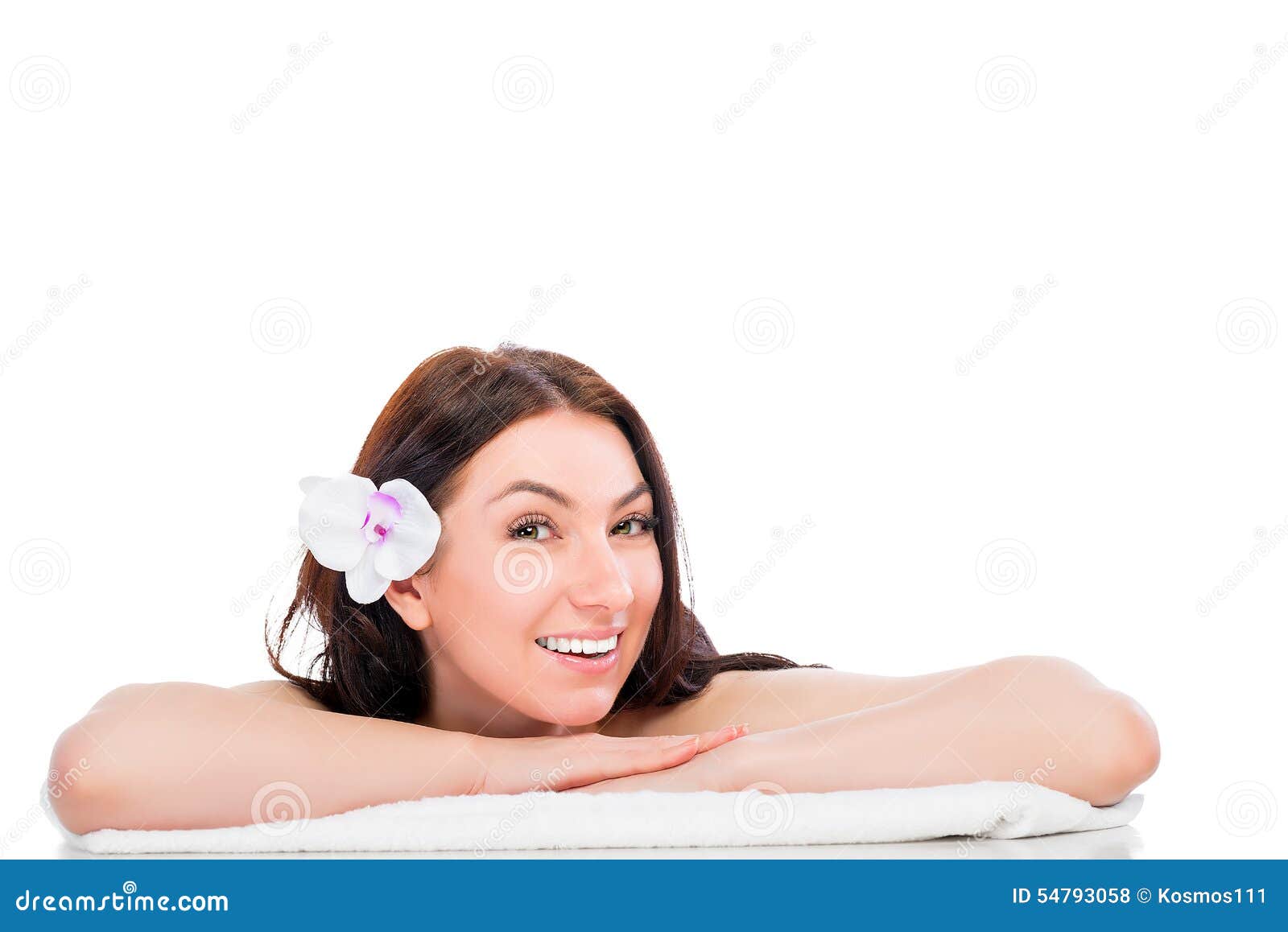 Cheerful and Happy Girl in Spa Stock Photo - Image of luxury, happy ...
